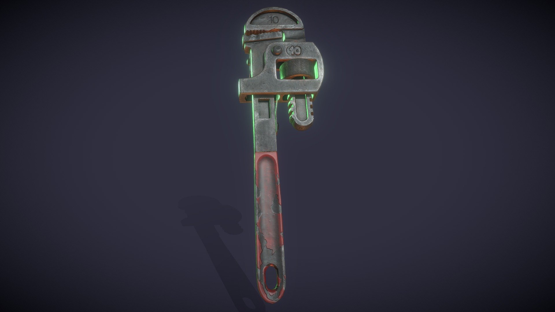 Melee Apocalypse Weapons: PipeWrench - 3D model by Hitoshi Matsui ...