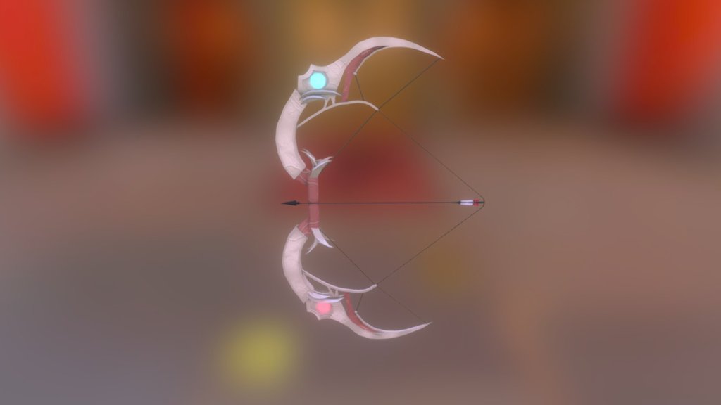 Hand painted magic bow - 3D model by Neofi [cb85500] - Sketchfab