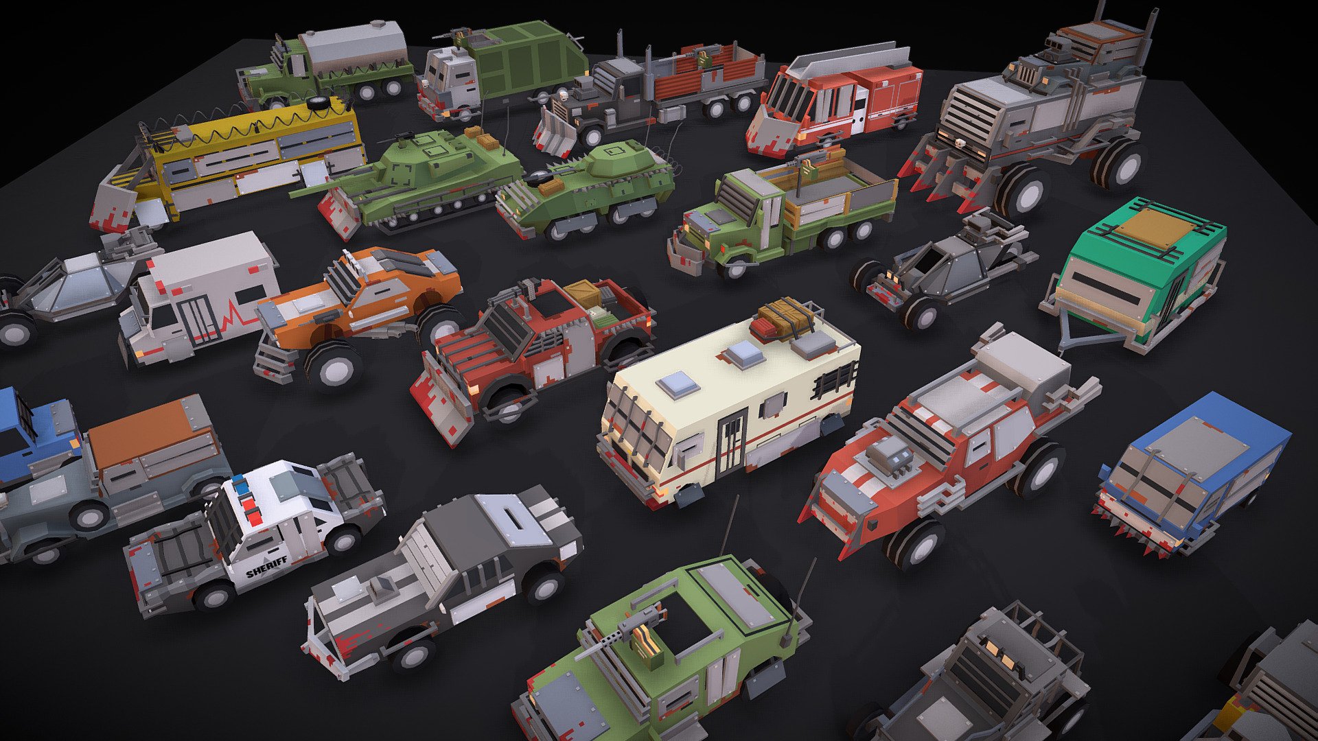 Simple Apocalypse - Vehicles - Buy Royalty Free 3D model by Synty ...