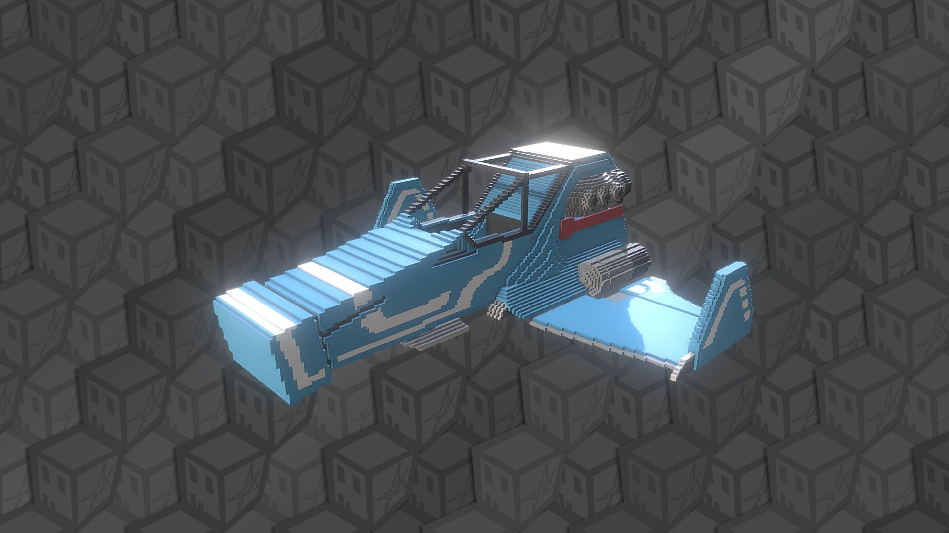 Space Cruiser (64-bit) - 3D model by zachrywilsn | nullblox ...