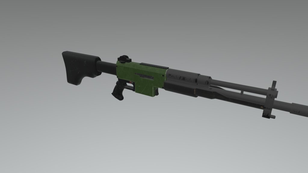 Autogun Rifle - 3D model by ChristopherBates [cb8b681] - Sketchfab