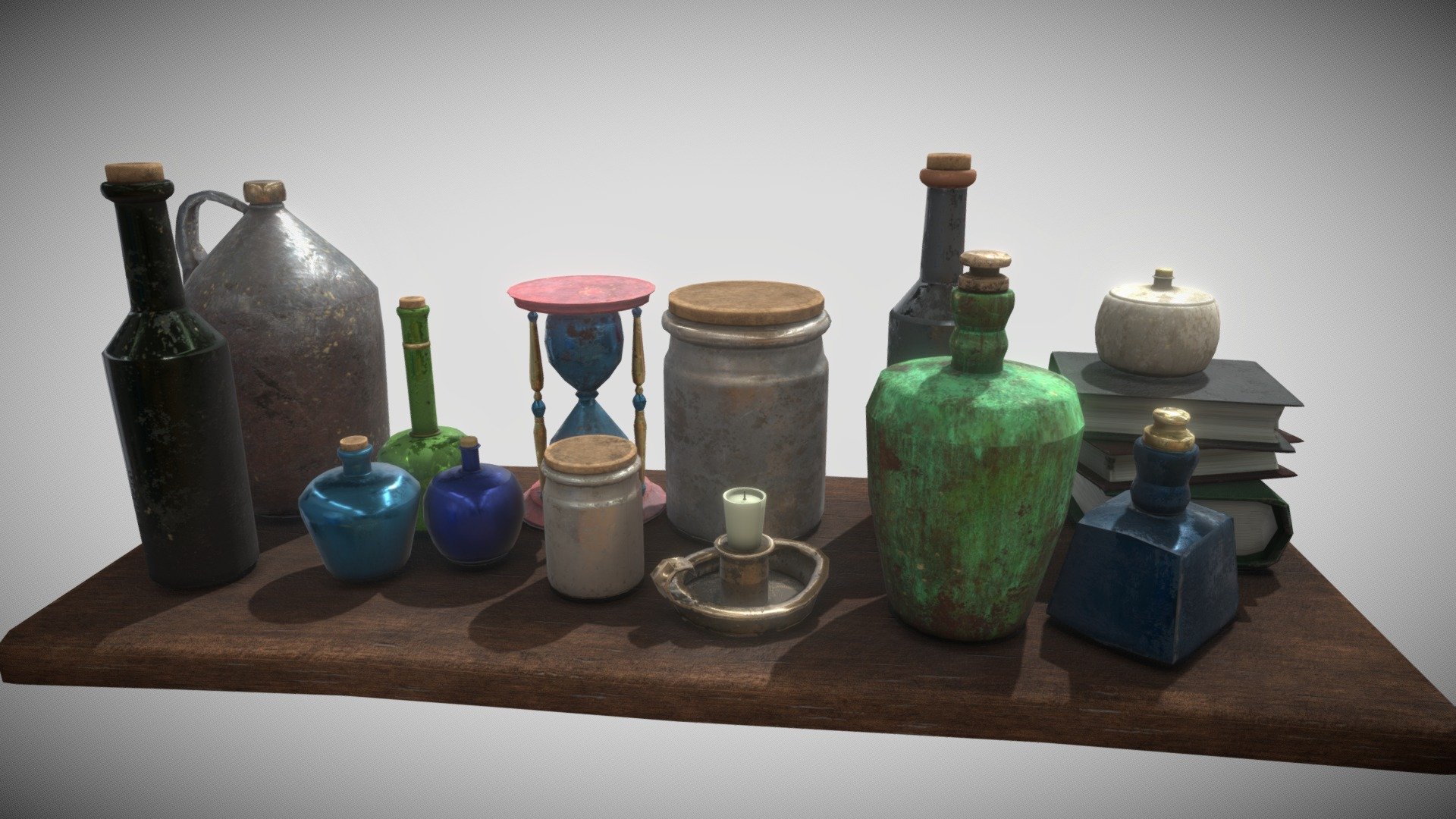 Wizard Potions - Download Free 3D model by raf.ns1508 [cb8f2e8] - Sketchfab