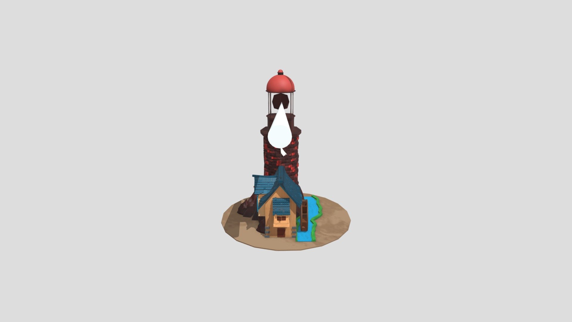 Lighthouse shack - Download Free 3D model by Patrick Ng (@Azurenity32 ...