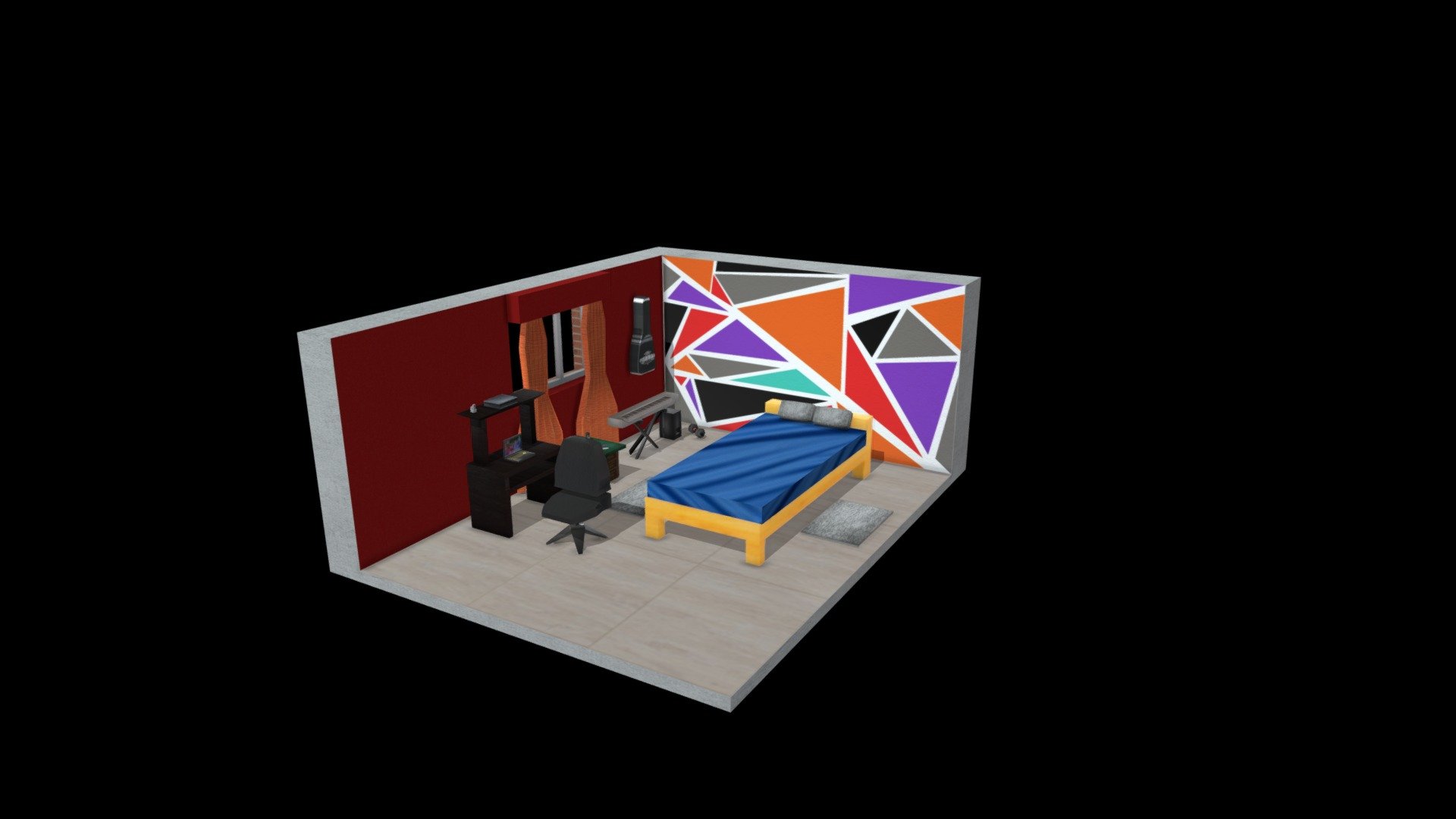 Cuarto - 3D model by DiegFxcho [cb99a3b] - Sketchfab