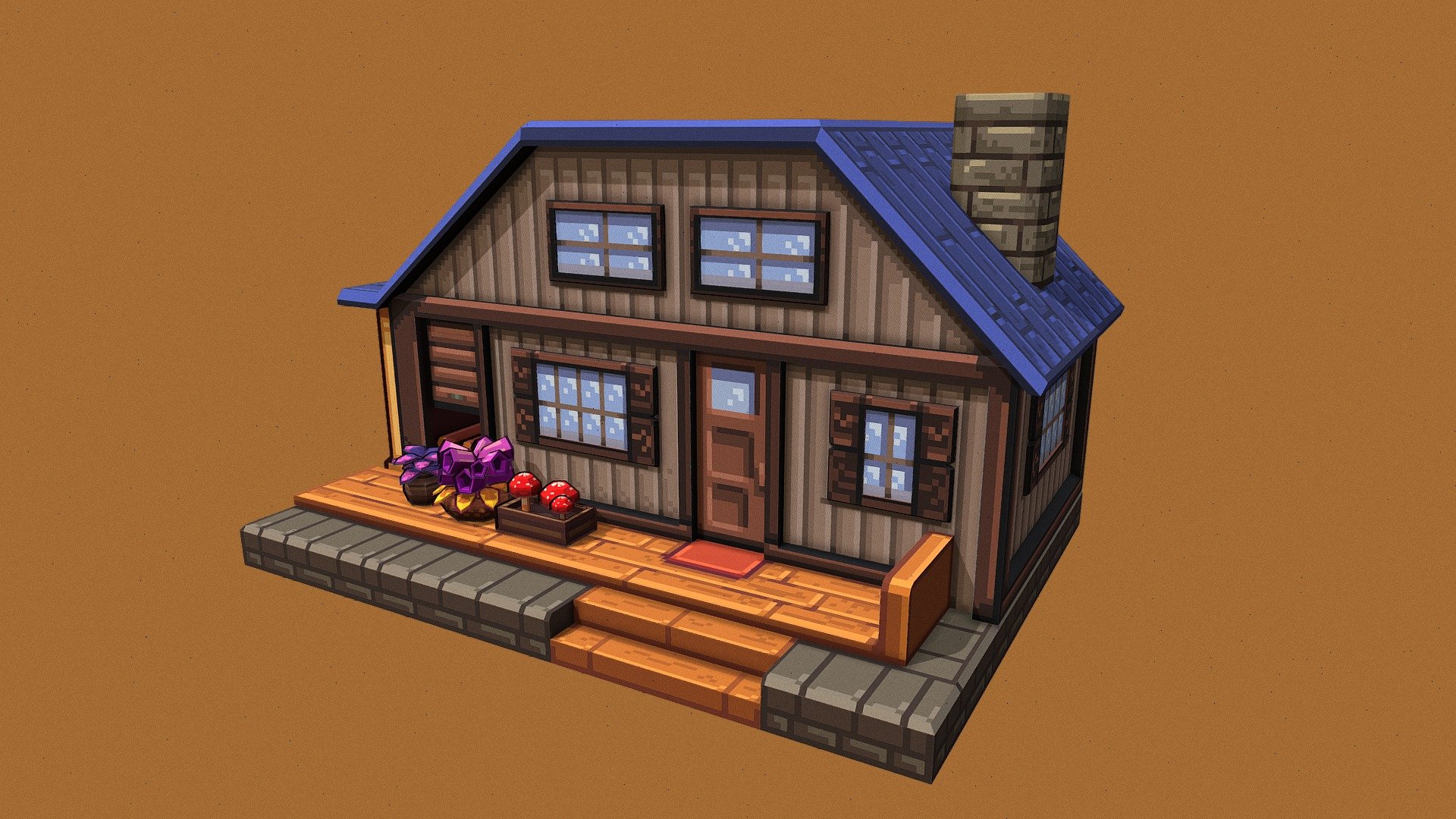 Stardew Valley House - 3D model by artdanpol3d [cb9b34a] - Sketchfab