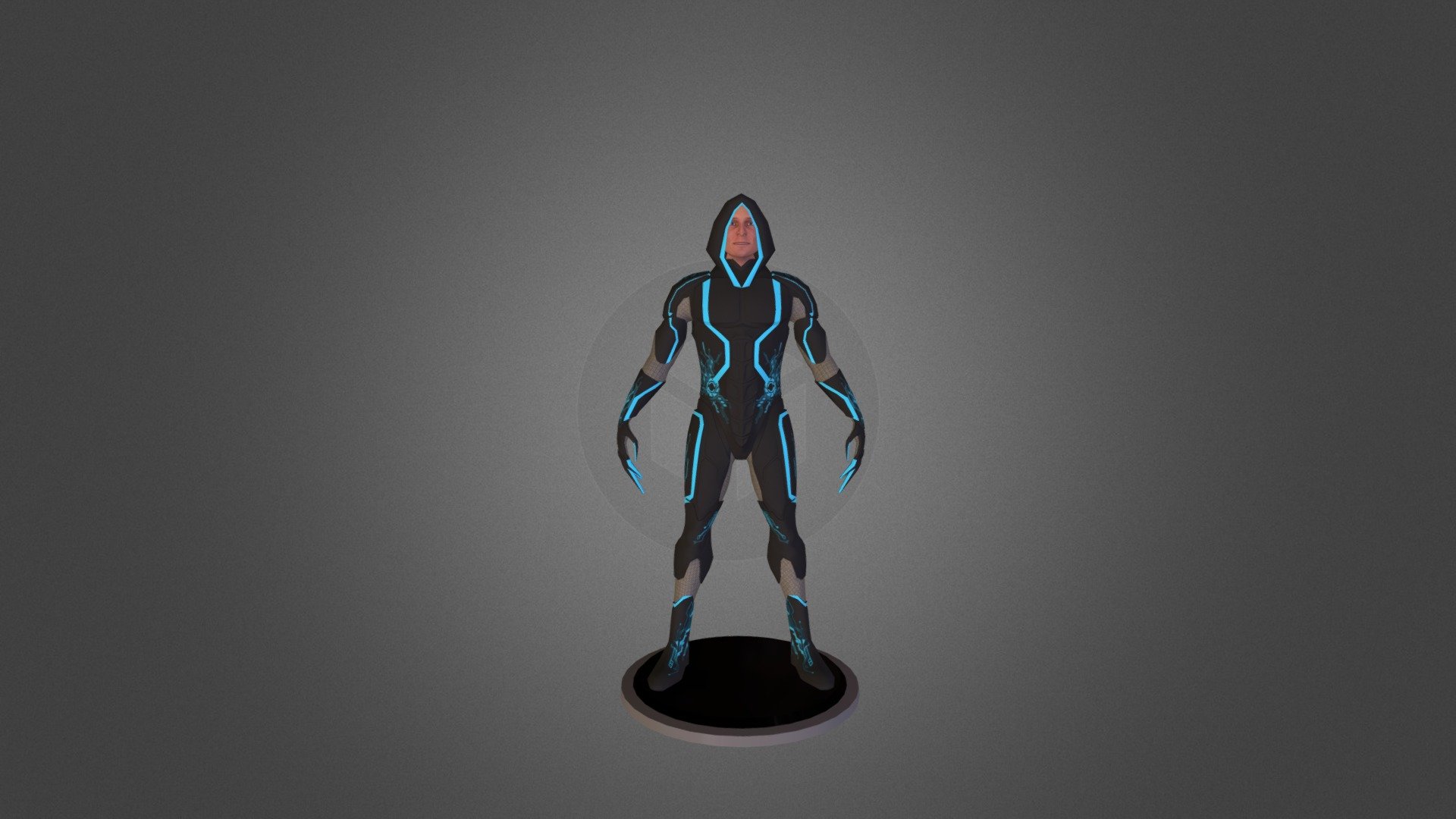 Tron_Character_Concept - 3D model by jabezperez [cb9b44b] - Sketchfab