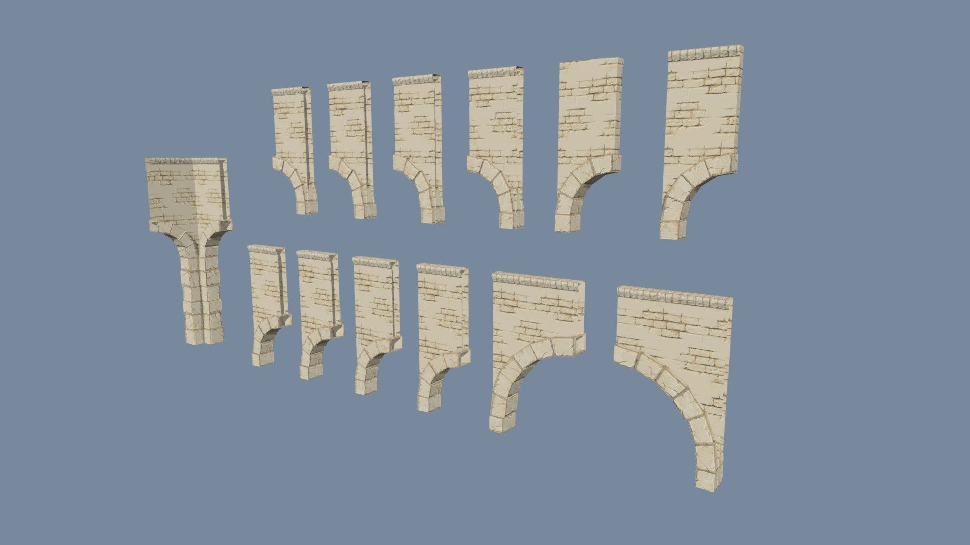 Temple Environment - Arches - Download Free 3D model by 11.10melons ...