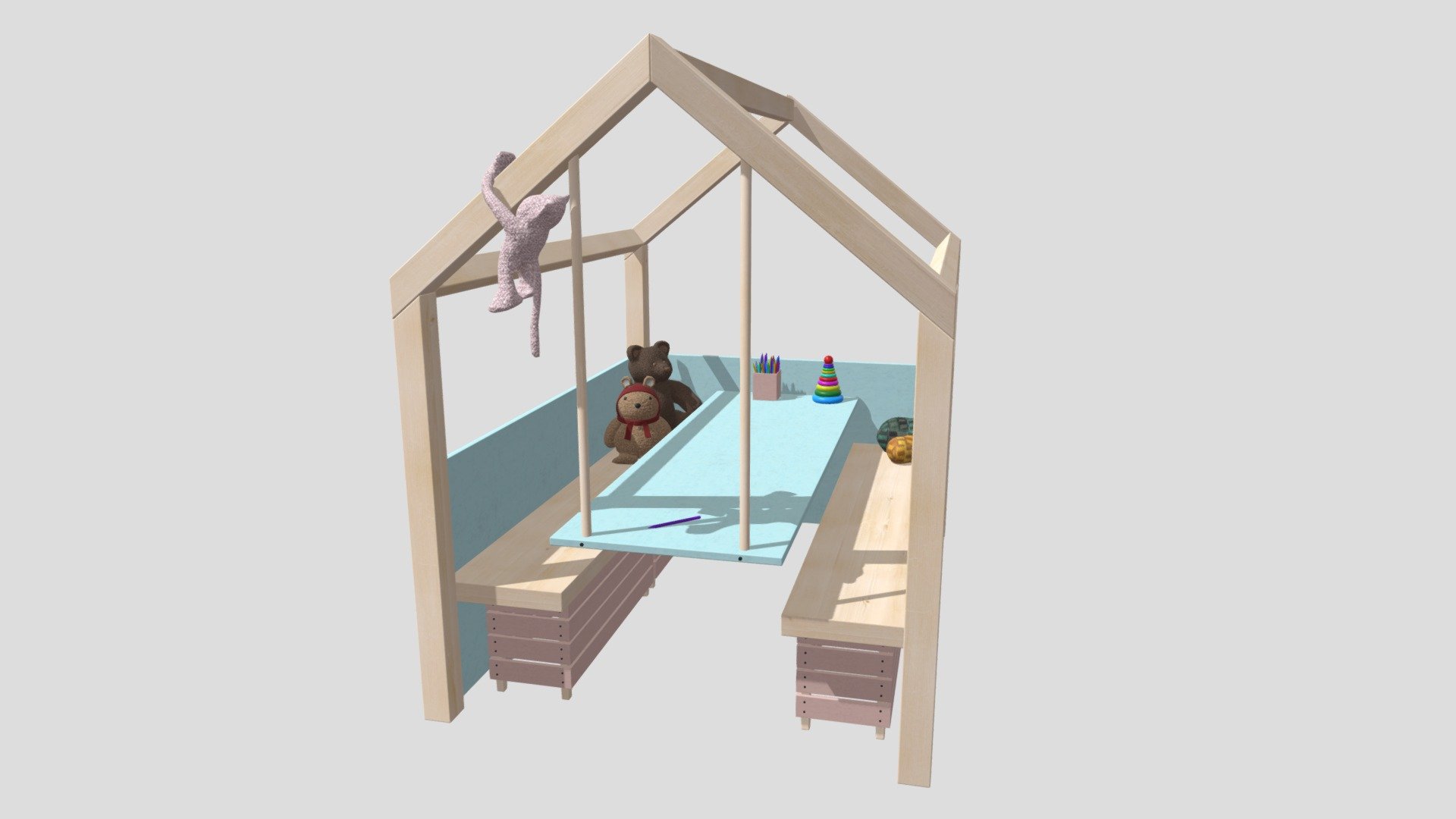 playground equipment 25 AM244 Archmodel - Buy Royalty Free 3D model by ...