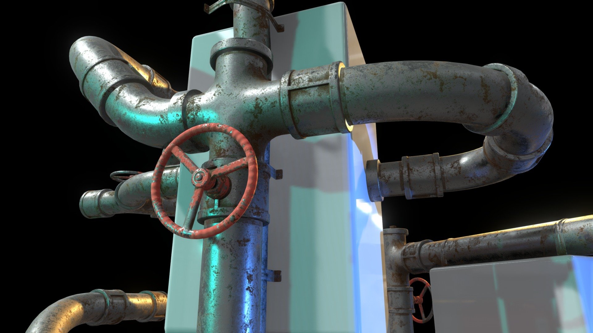 Modular Pipe Kit (Game-Ready, 4K PBR) - Buy Royalty Free 3D model by ...