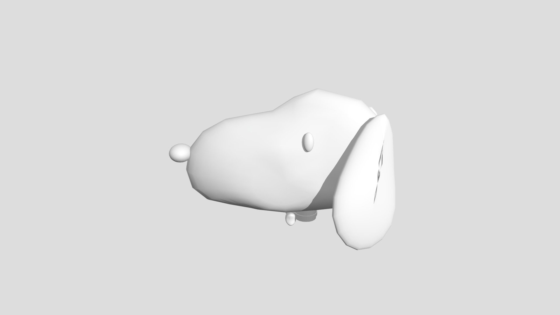 Snoopy - Download Free 3D model by Maub [cb9f6a6] - Sketchfab