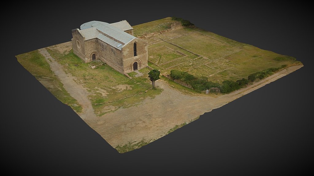 Monastery of Santa Maria de Les Franqueses - Download Free 3D model by ...