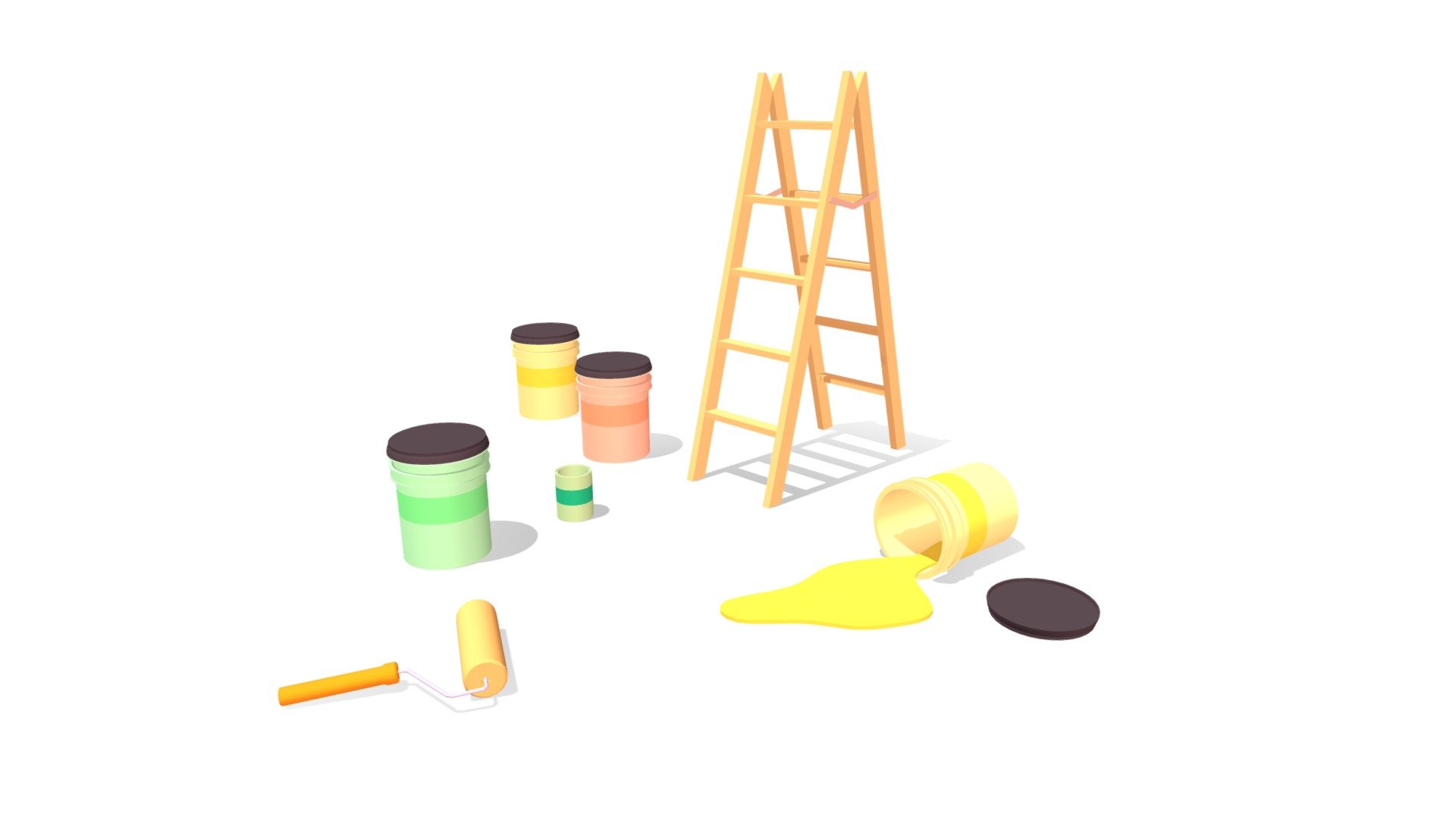 Fresh Paint - Buy Royalty Free 3D model by Sorin Covor (@blessthefall ...