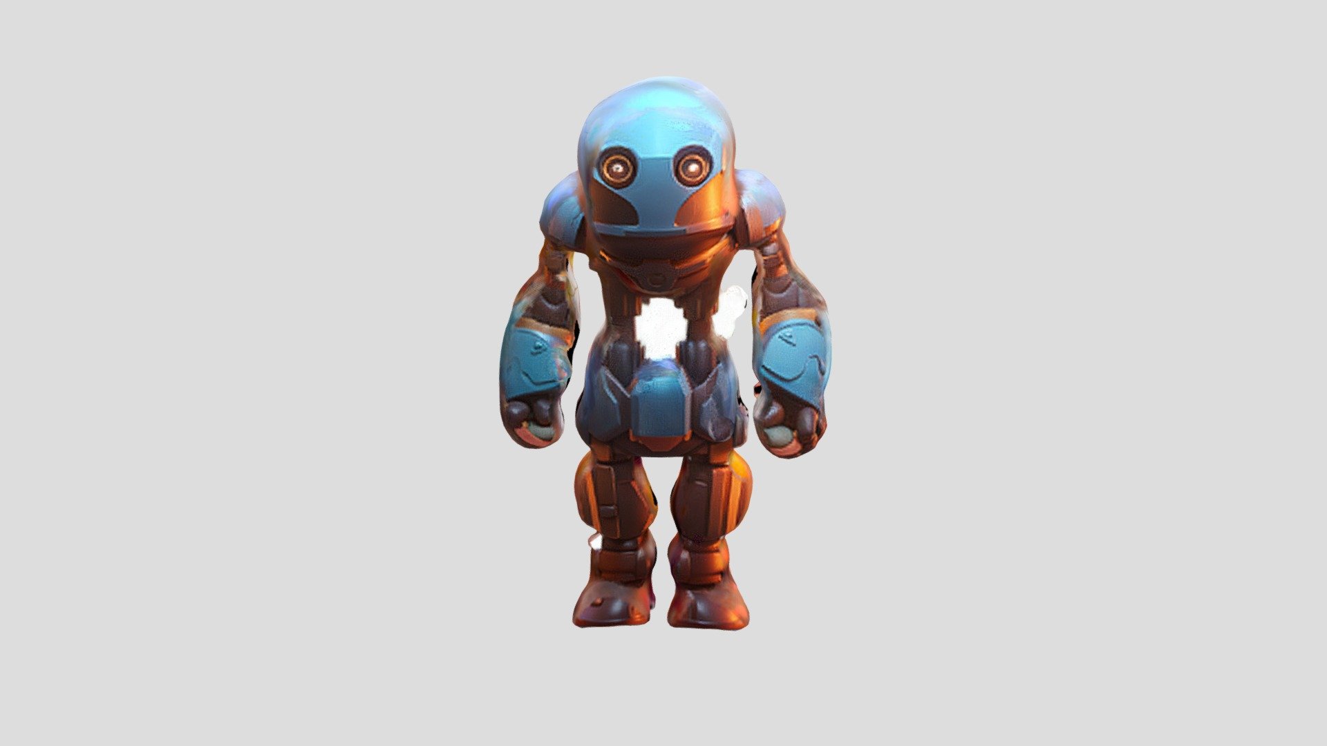 Blue and Black Robot A blue and black robot i - Download Free 3D model ...