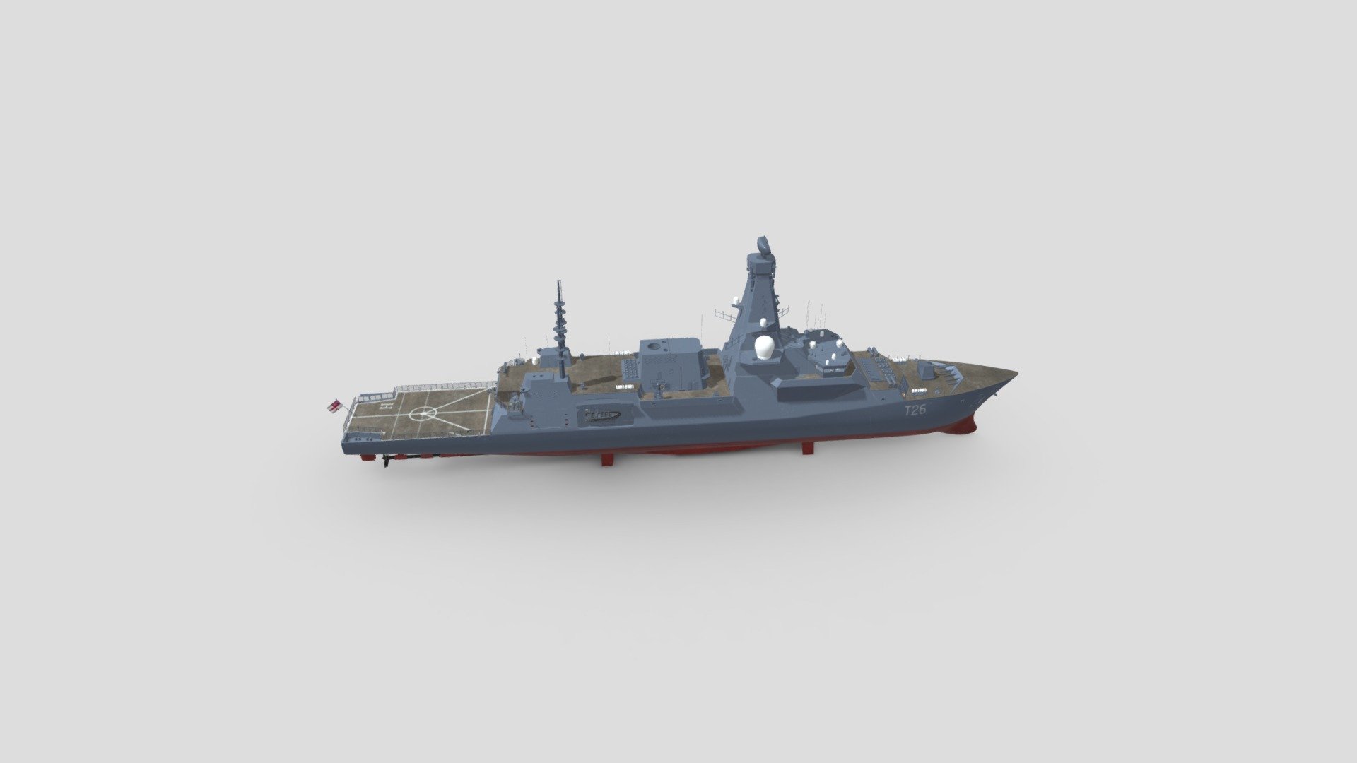 Type 26 Frigate - 3D model by Rutas (@Suandoa) [cba3e30] - Sketchfab