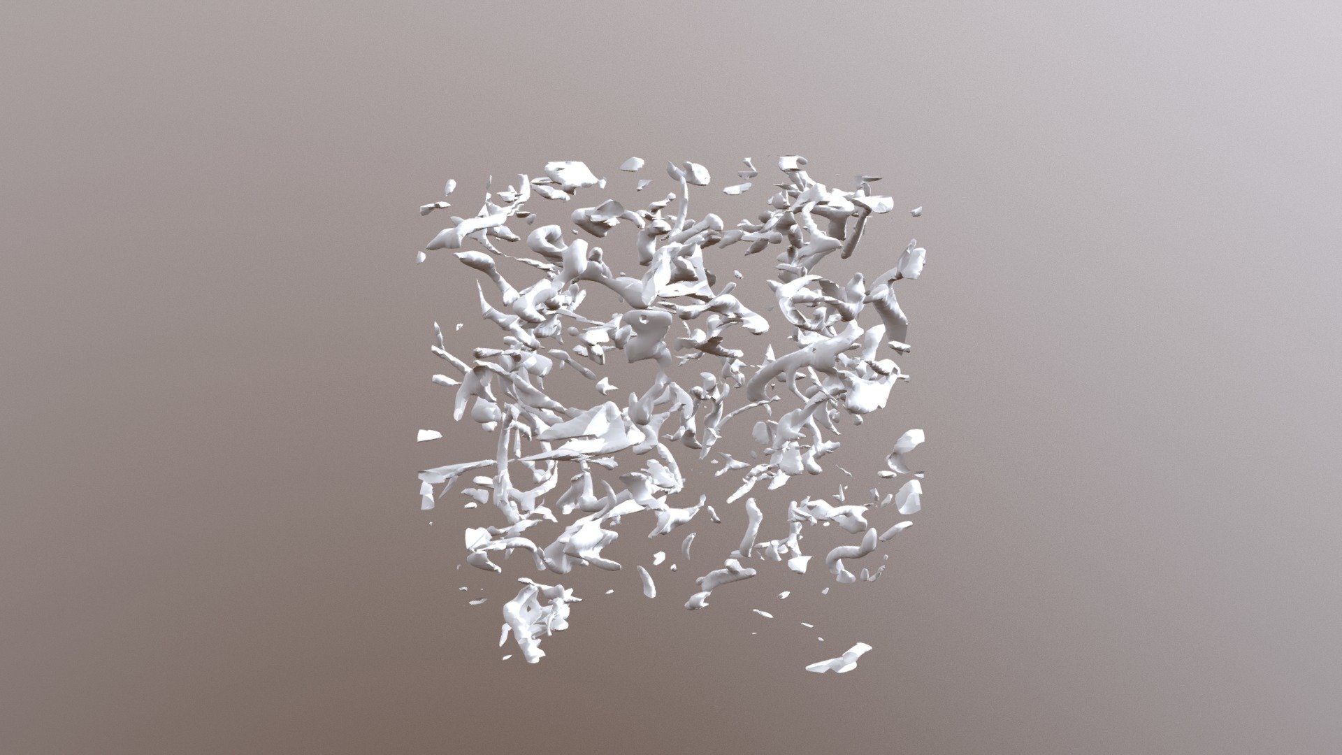 Filaments in supersonic turbulence - 3D model by Suoqing Ji (@jisuoqing ...