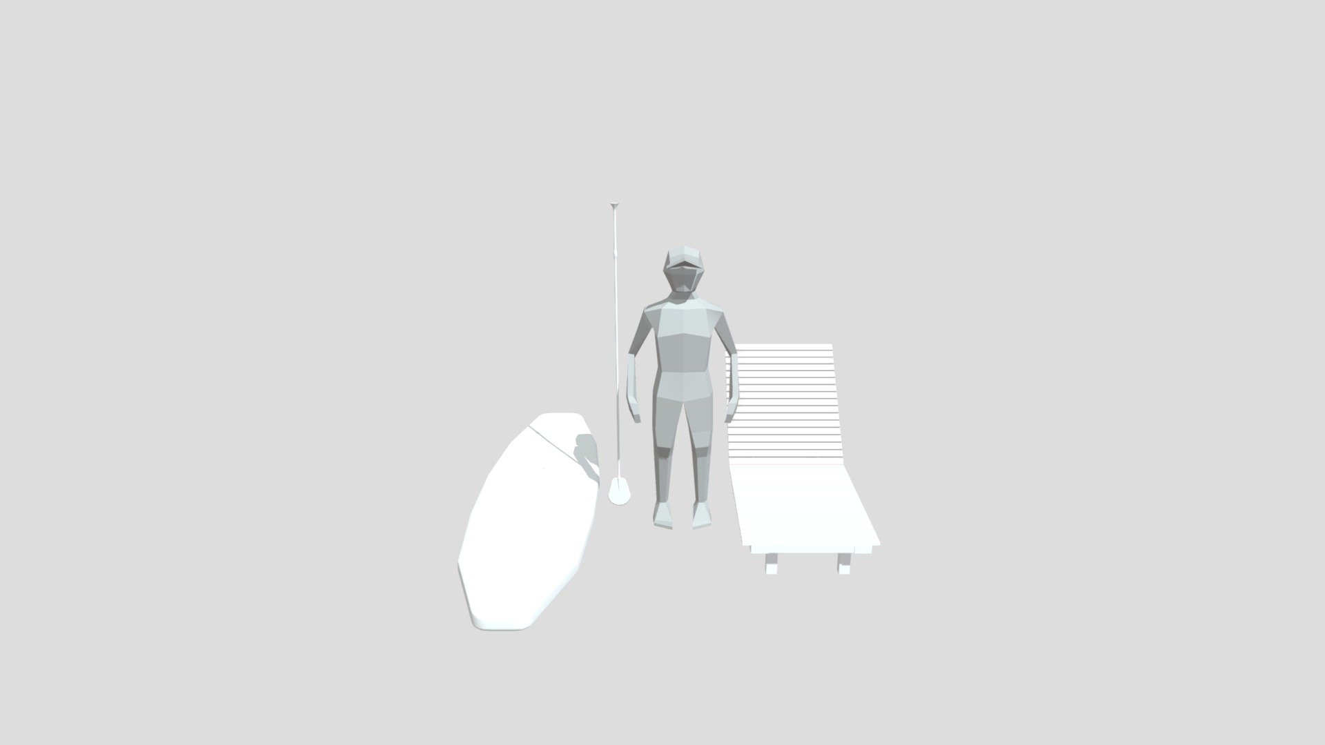 BY THE OCEAN - 3 Simple props - 3D model by NathanRodriguez [cbaa861 ...