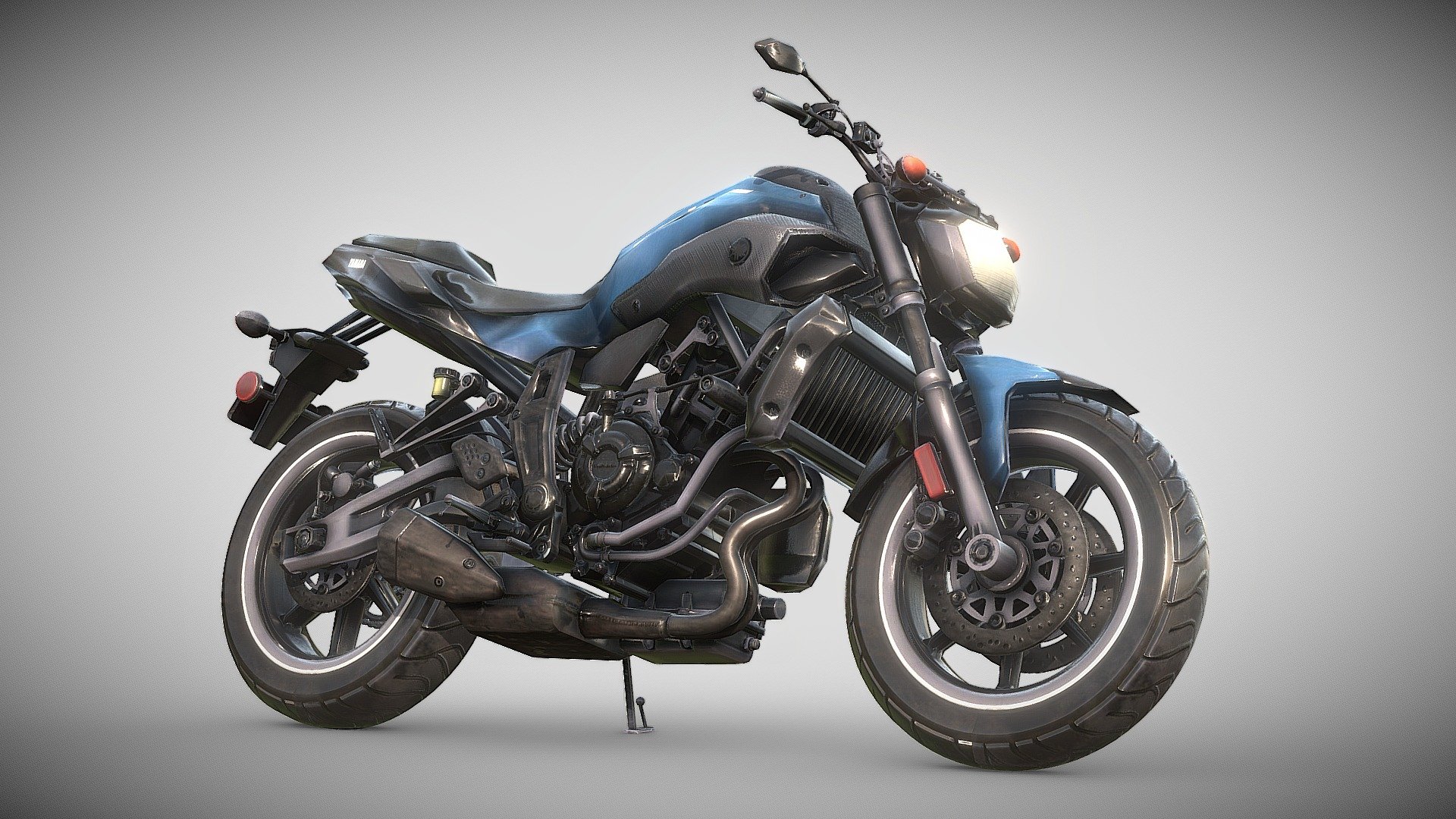 Yamaha Motorcycle Model - 3D model by sanfree [cbaae93] - Sketchfab
