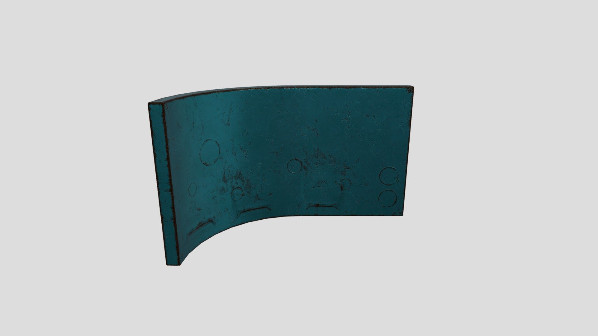 Geo_ Half Curved Wall_ Low - Download Free 3D model by nouknayz ...