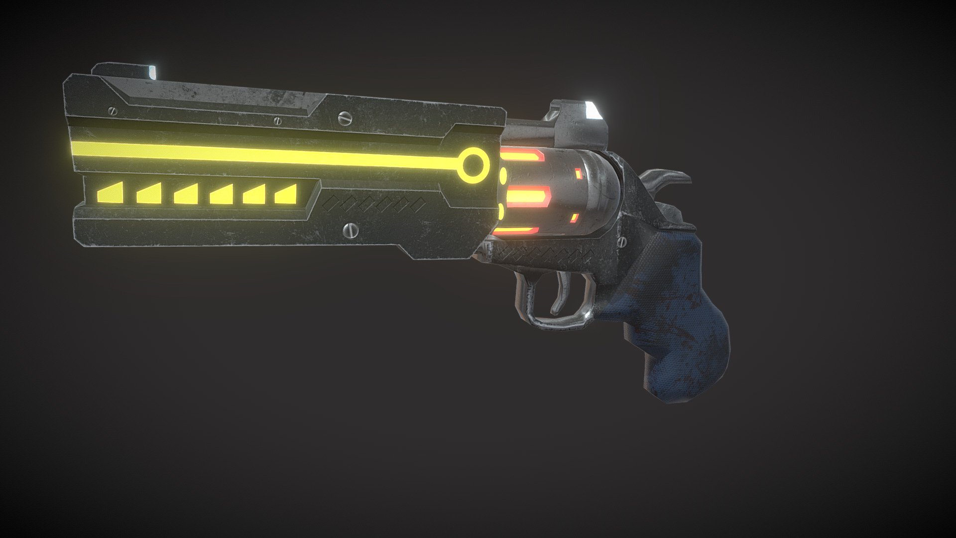 Revolver - 3D model by Josh Garlicki (@GlacierFox523) [cbab252] - Sketchfab