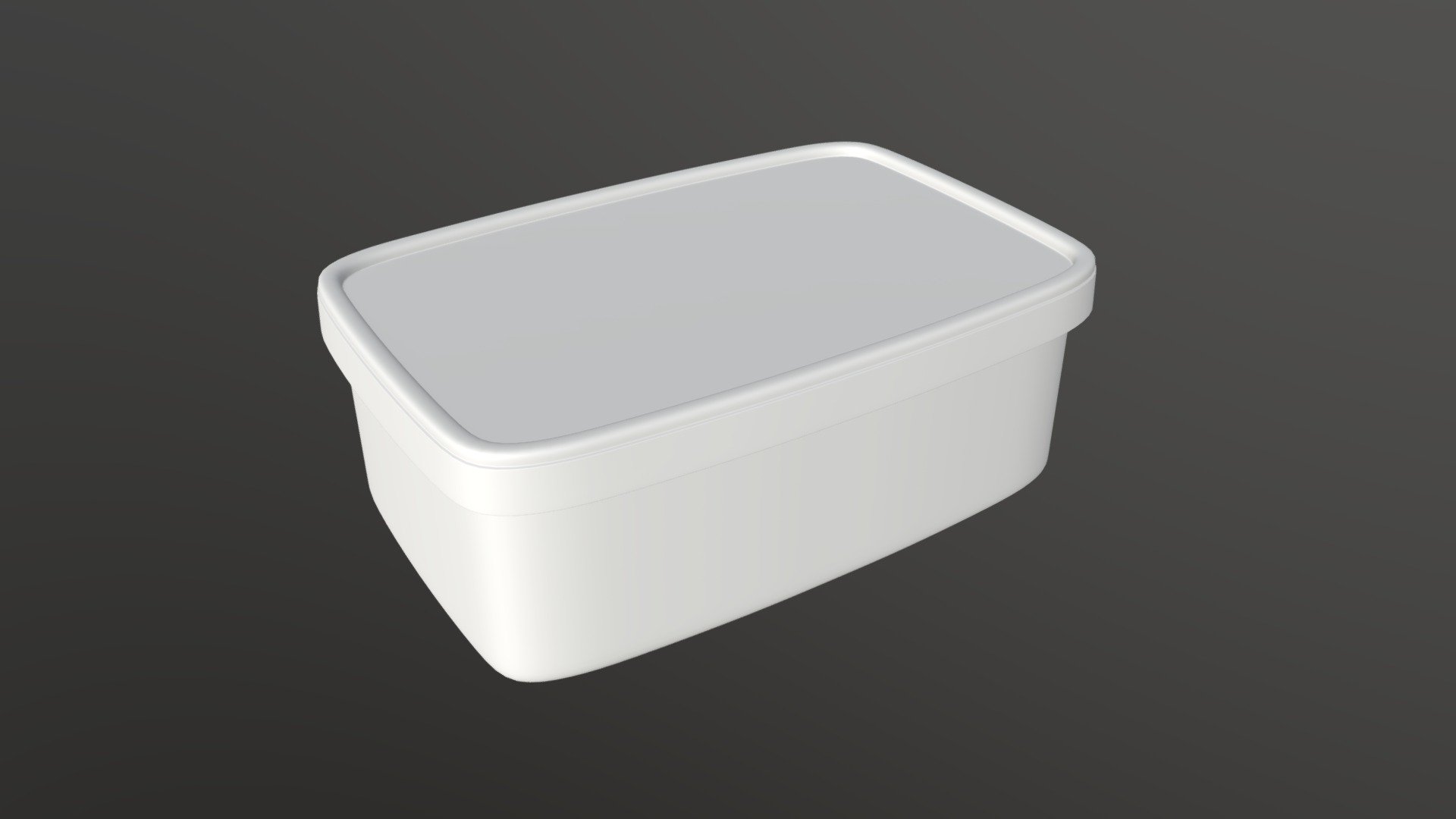 Ice cream dessert plastic package box for mockup - Buy Royalty Free 3D ...
