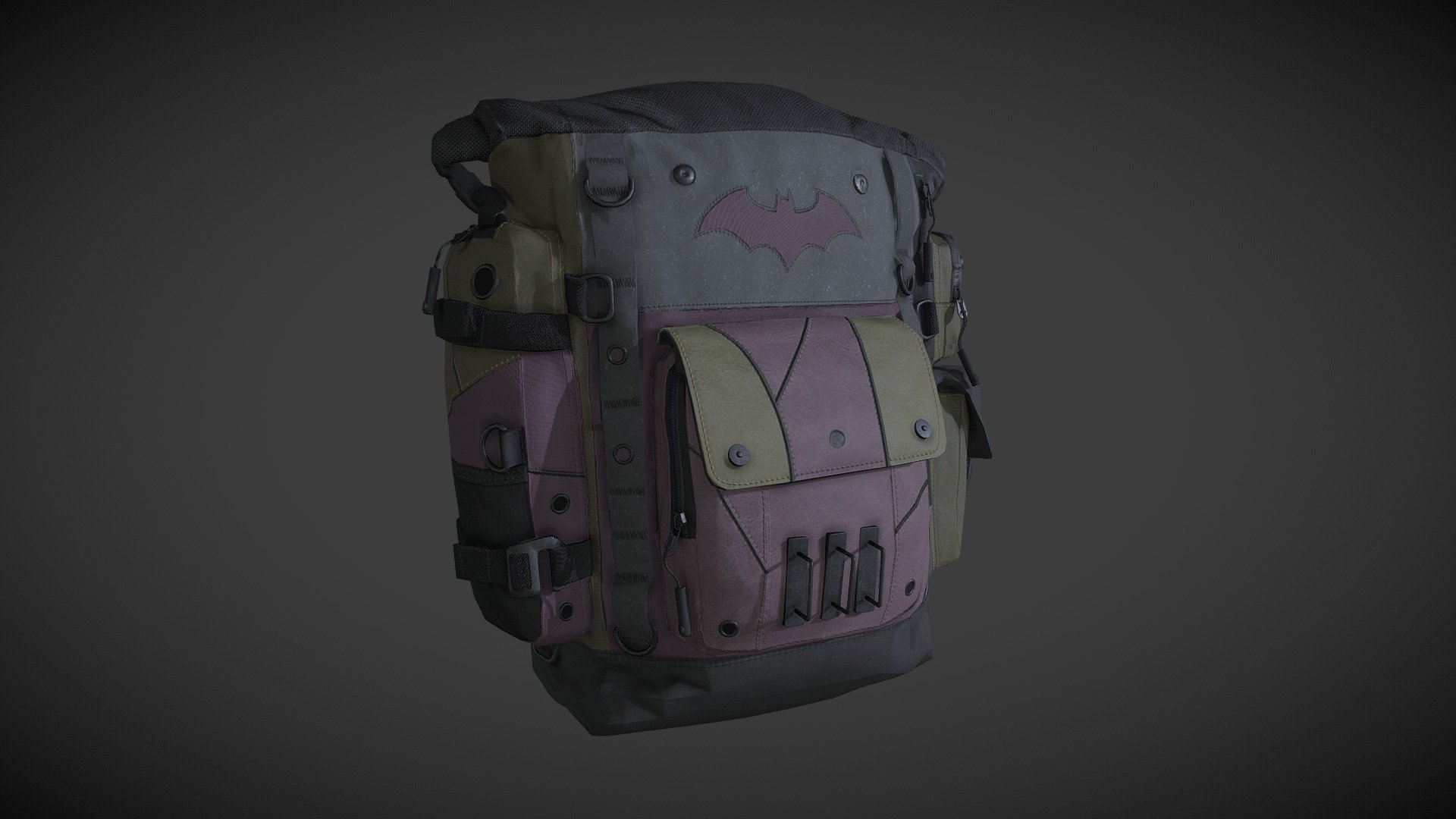 Batman & Joker Roll-Top Backpack - 3D model by NicholasNJ [cbb19d2 ...