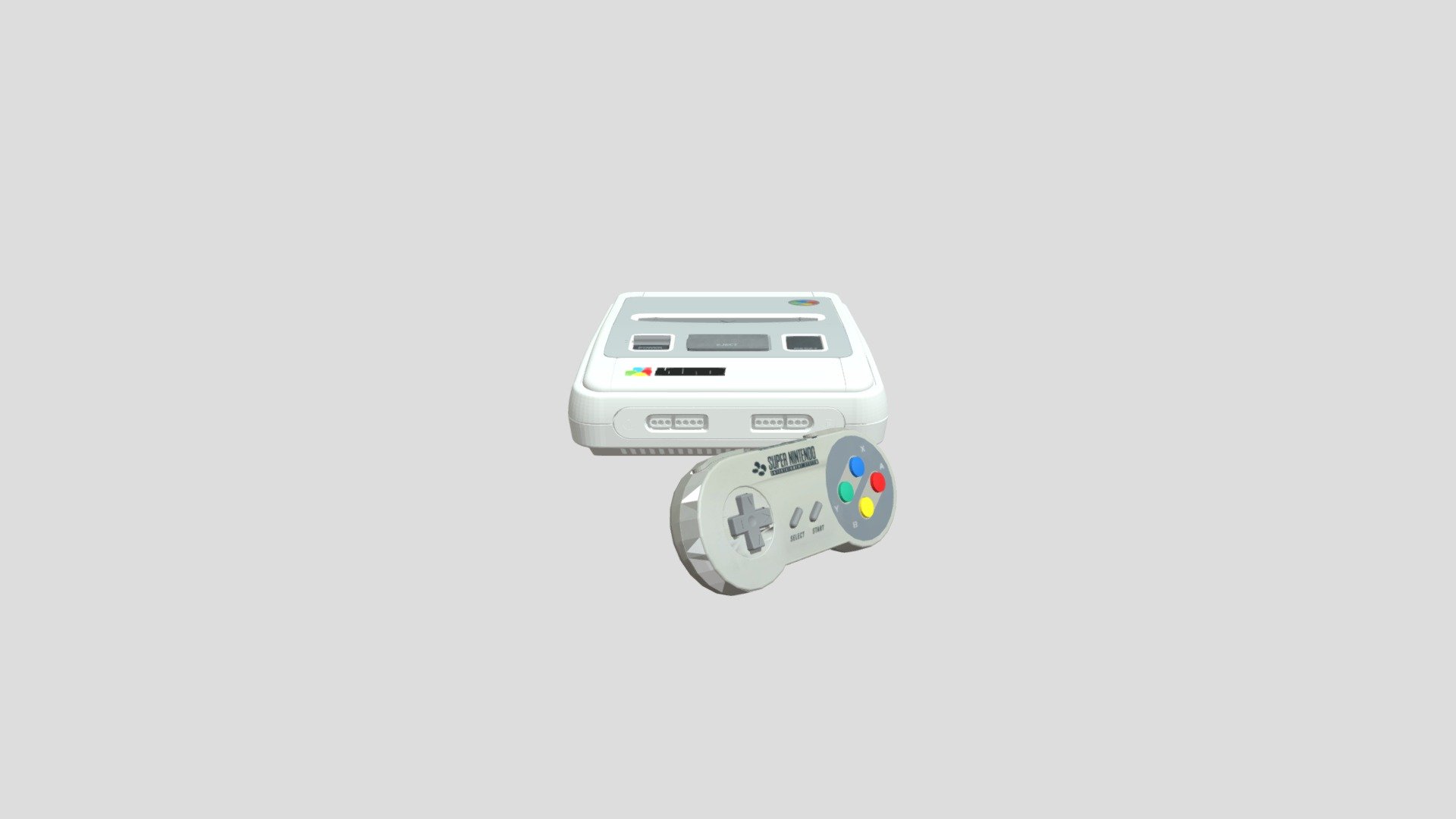 super nintendo - Buy Royalty Free 3D model by treehouse_3d [cbb26b0 ...