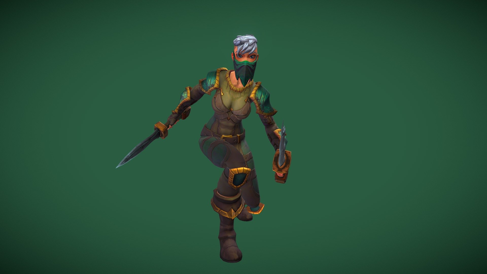 Stylized Human Female Newbie Thief(Outfit) - 3D model by N-hance Studio ...