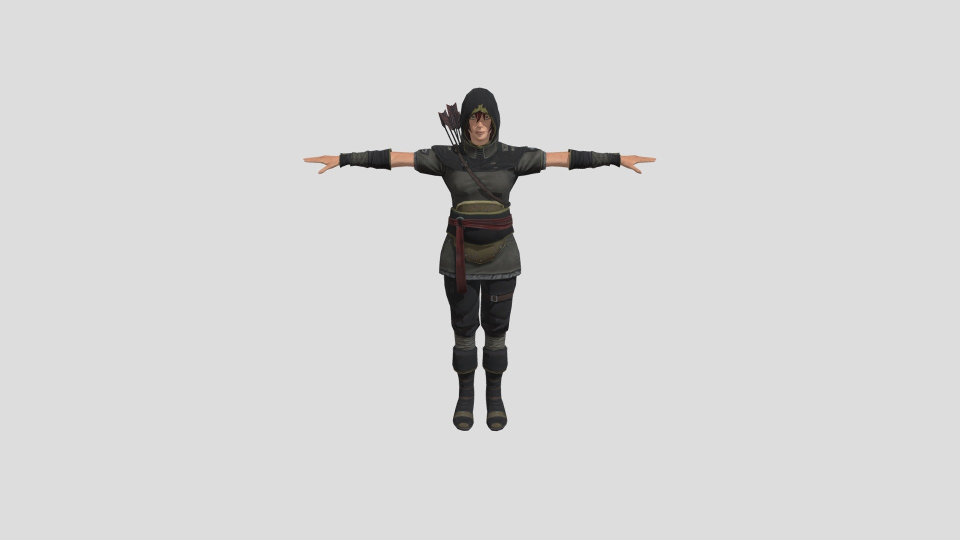 female archer - Download Free 3D model by TeacherZack [cbb37a0] - Sketchfab