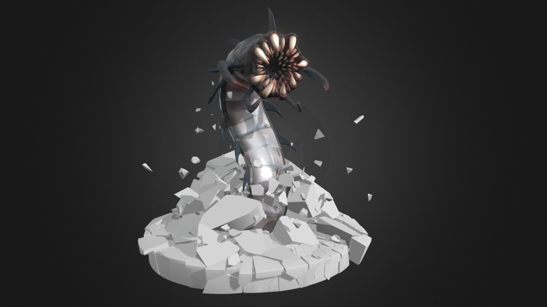 Worm leviathan - 3D model by Aci (@Aci_yt) [cbb510d] - Sketchfab
