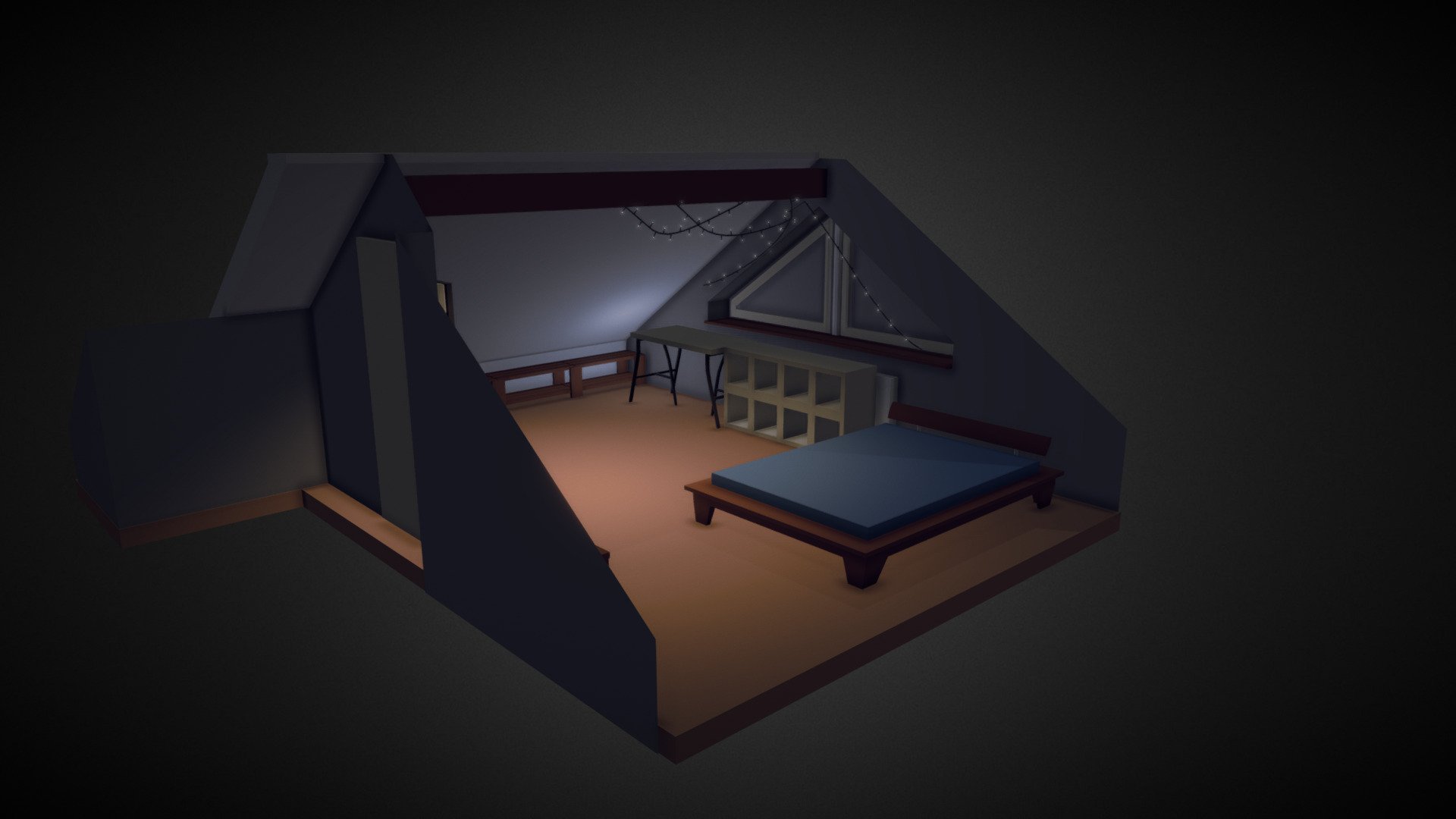 My room (work in progress) - 3D model by mary.shchurova [cbb7b7d ...