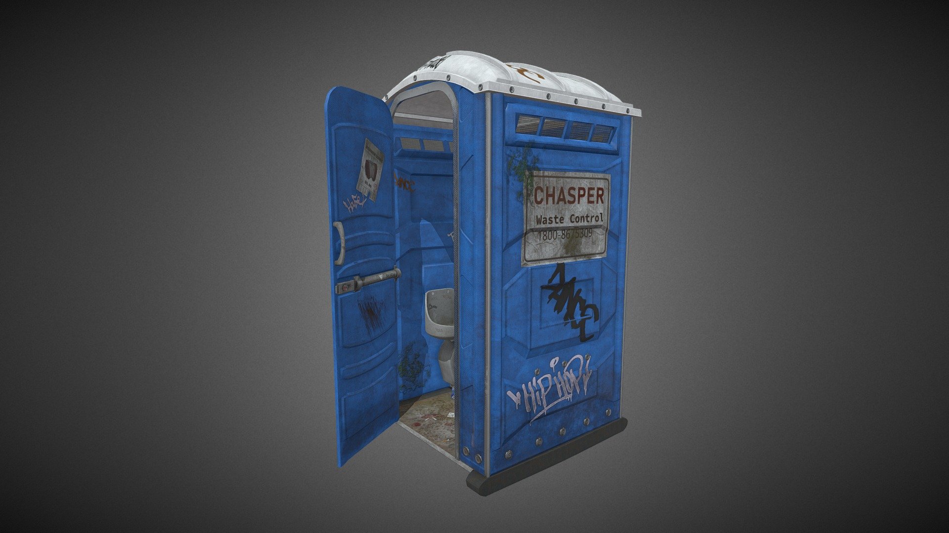 Porta Potty - 3D model by TBitters [cbb7d41] - Sketchfab