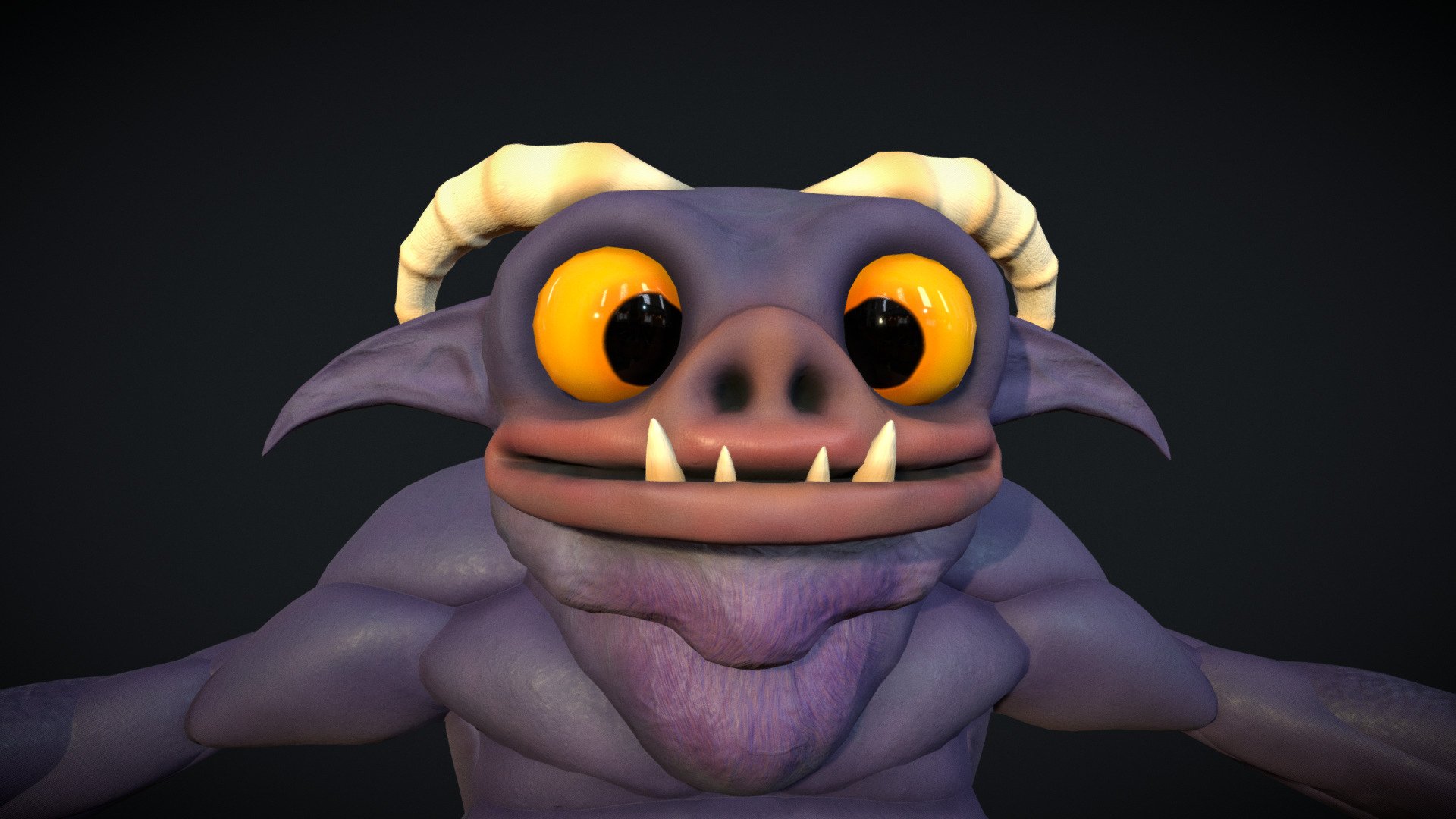 Stylized cute troll - 3D model by Dídac Bosch (@didacbosch) [cbb80d9 ...