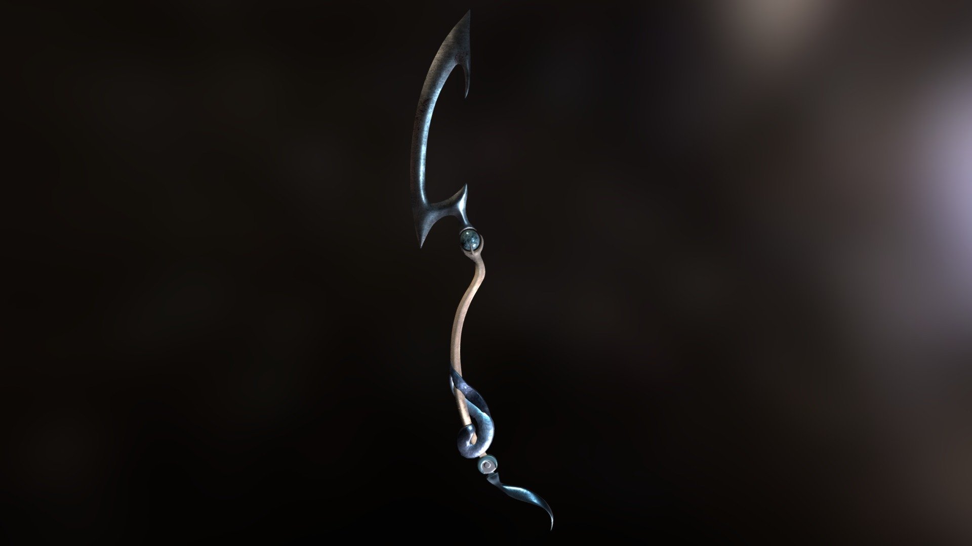 Moonblade glaive - 3D model by Laikaios [cbb8bd0] - Sketchfab