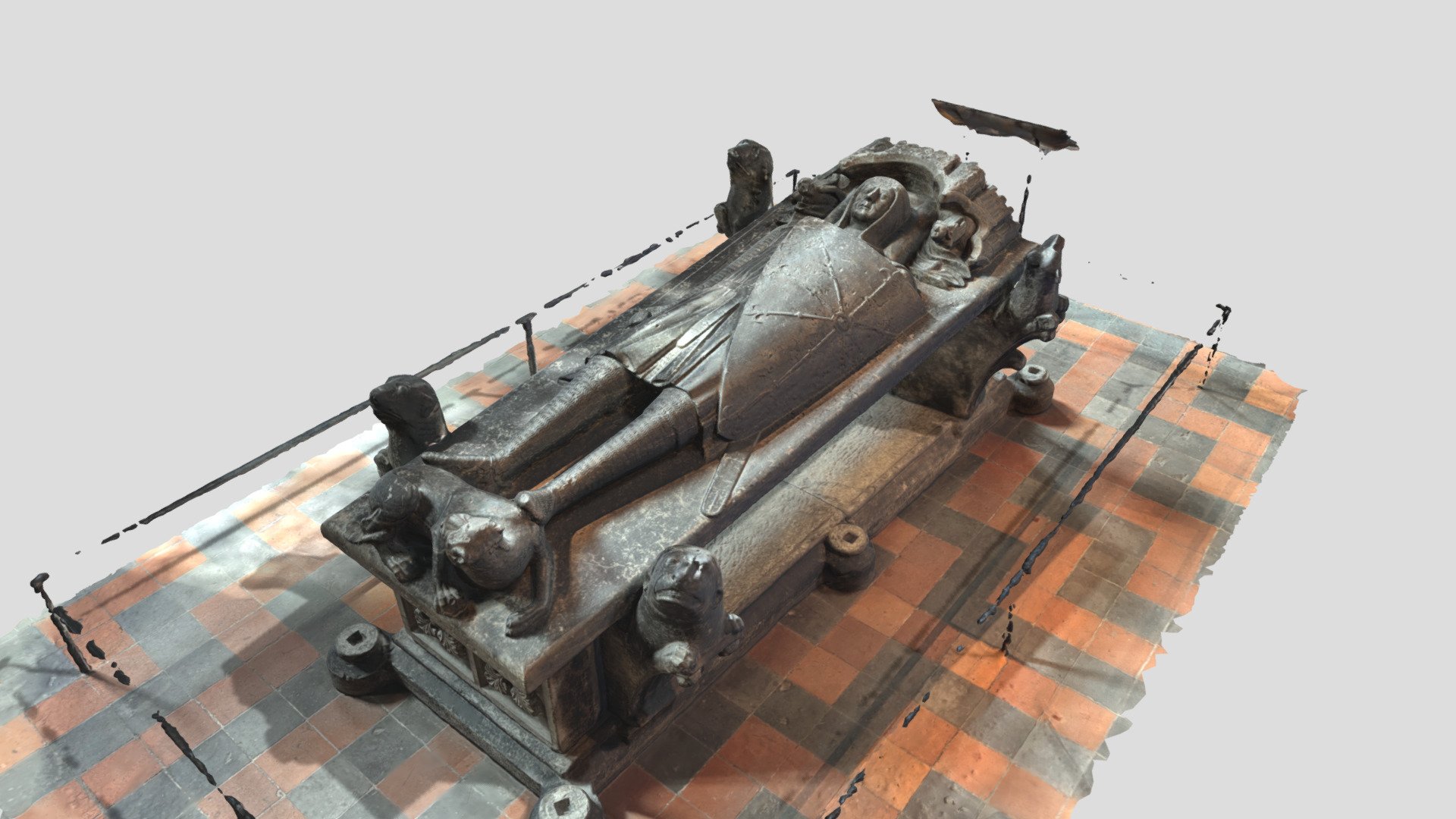 Gent STAM museum - Grafmonument van Hugo II - 3D model by BoJu ...