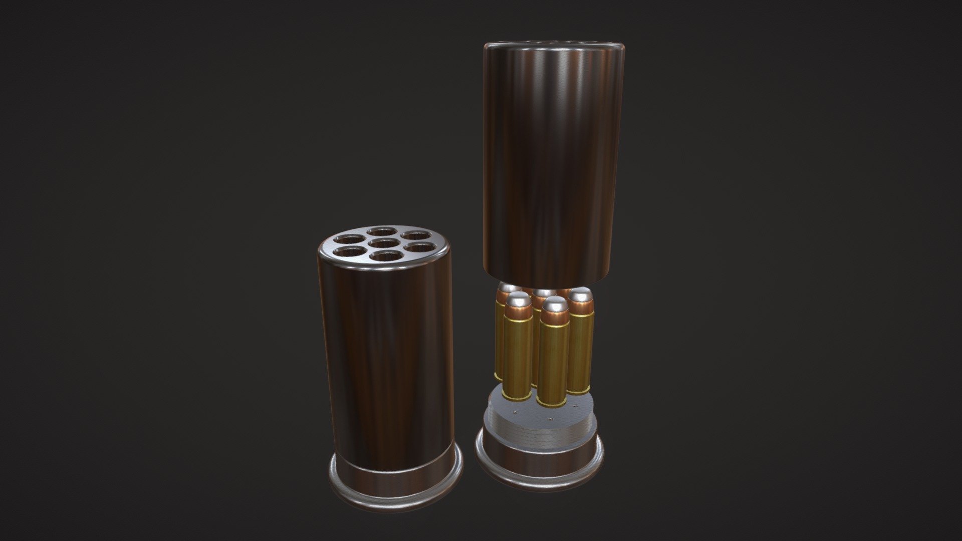1 Gauge 500 Magnum Hornets Nest Shell - Buy Royalty Free 3D model by ...