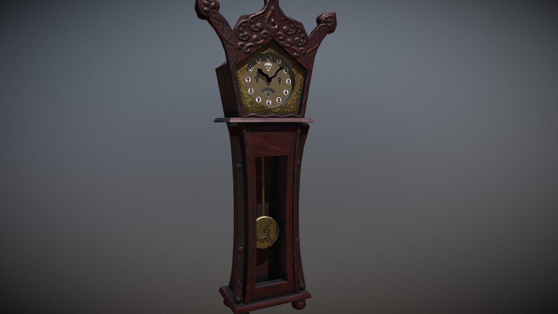 Pendulum Clock - 3D model by Steamy_Steve [cbbba1b] - Sketchfab