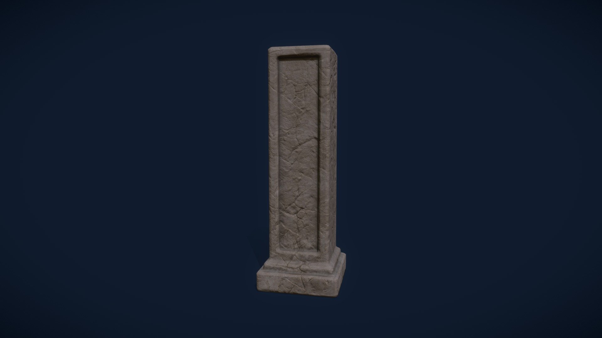 Stone Pillar - Low Poly PBR Model - 3D model by EverettJ [cbc47ea ...