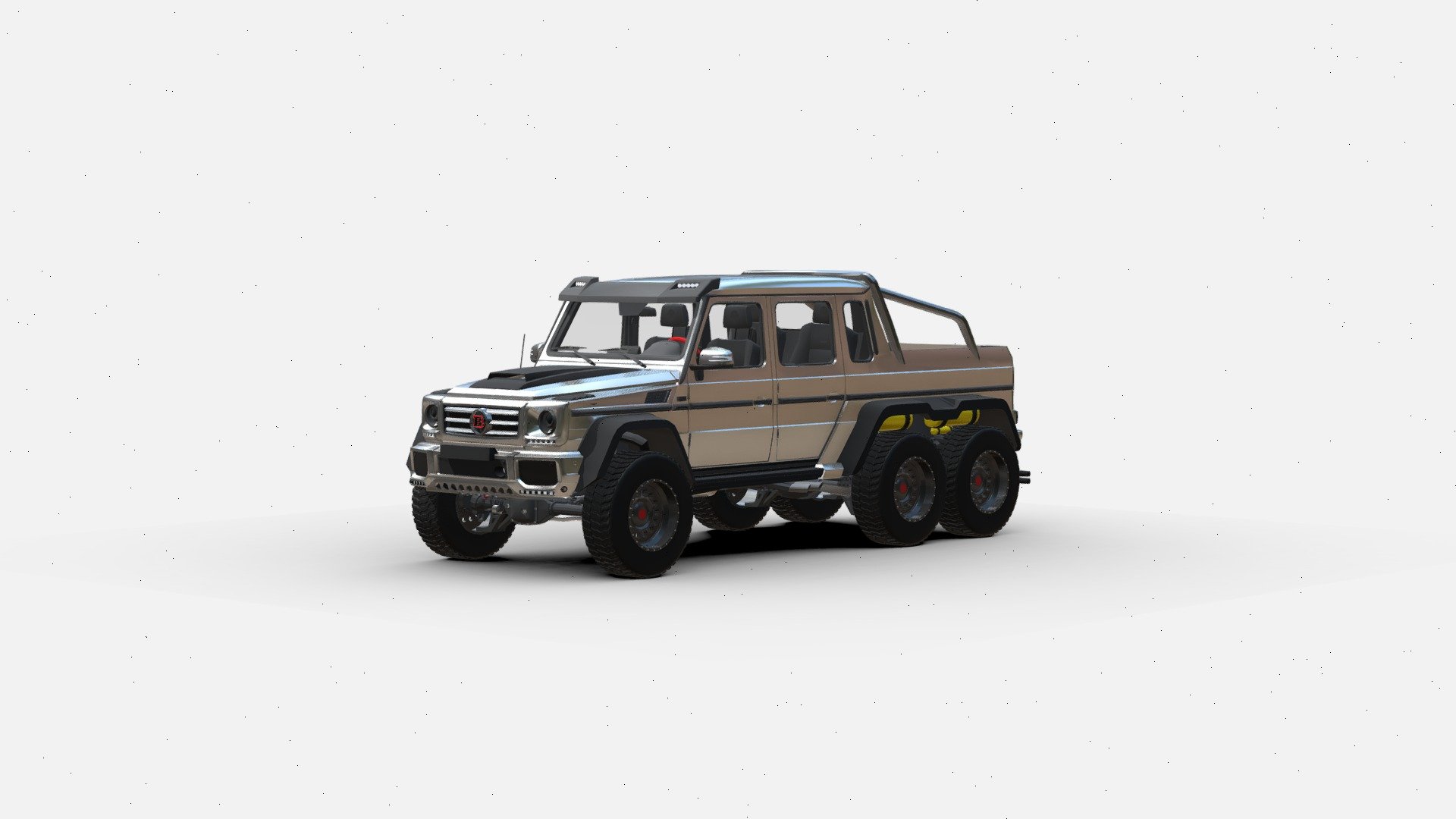3d model MERCEDES-BENZ G6X6 BRABUS - Buy Royalty Free 3D model by ...