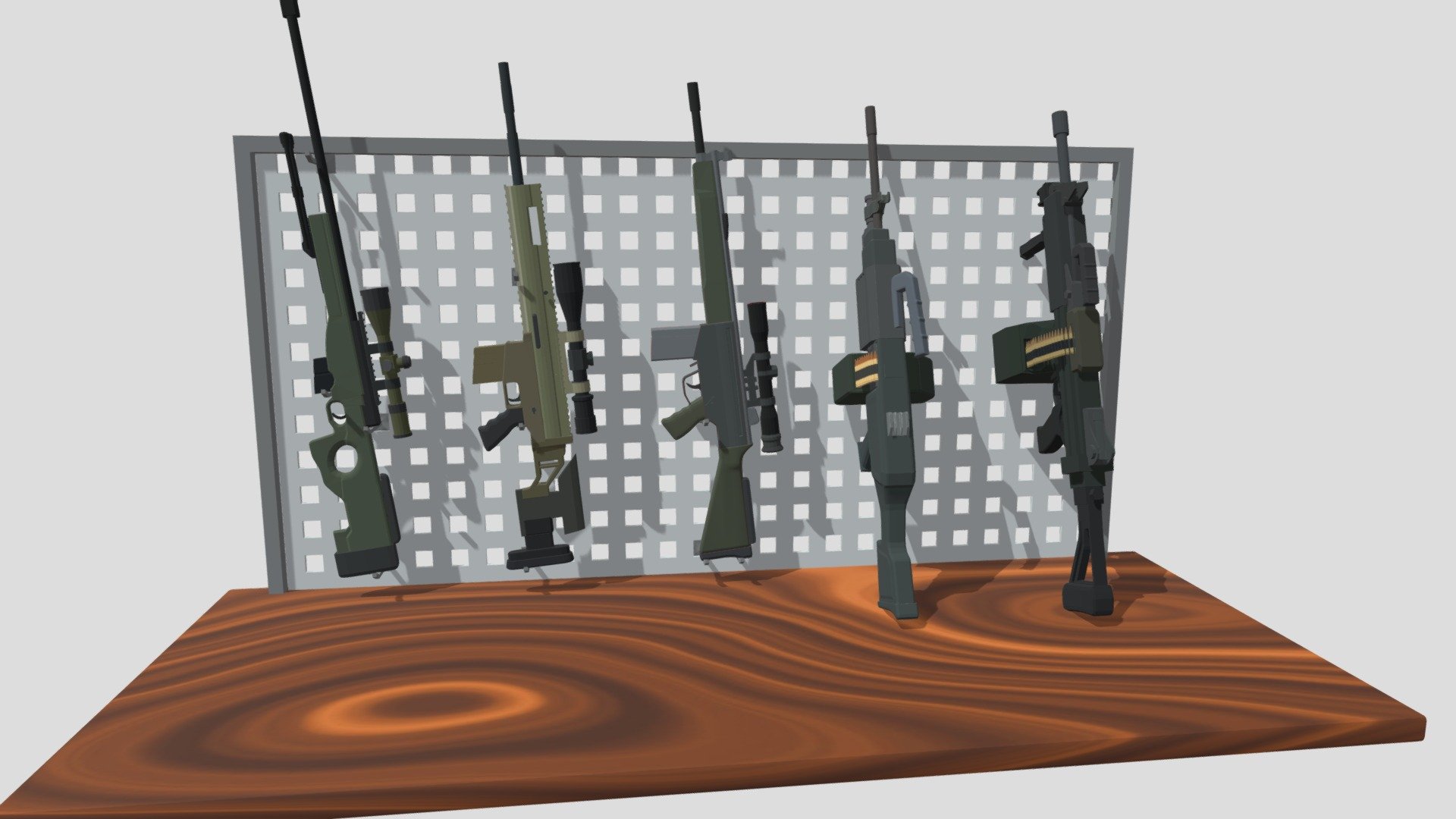 Weapons of "Gun Industry Tycoon" part 3 - 3D model by Kerem Biçer (@mr ...