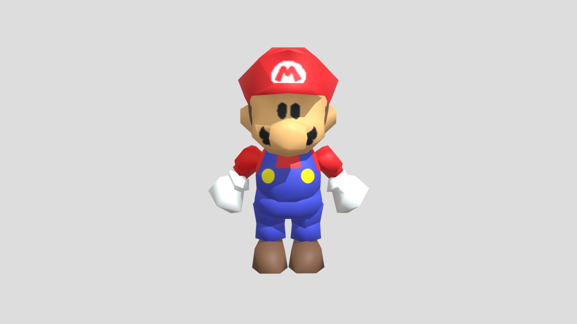 Super Mario 64 Mario - Download Free 3D model by AdamNeverStopsGaming ...