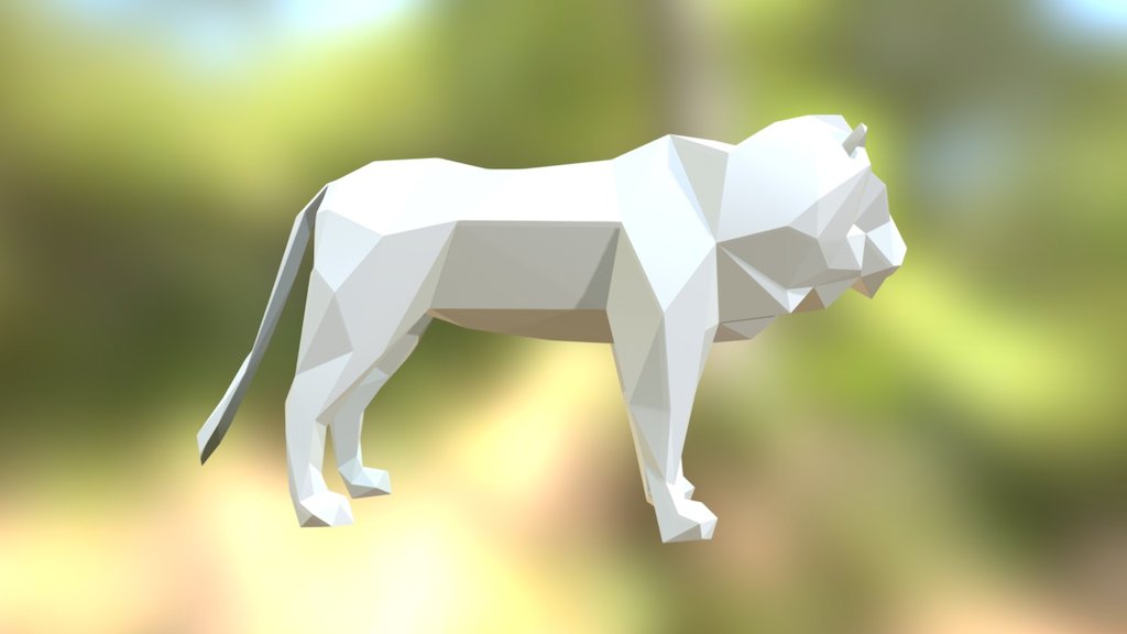 Lion paper model - 3D model by Peolla [cbcc07e] - Sketchfab