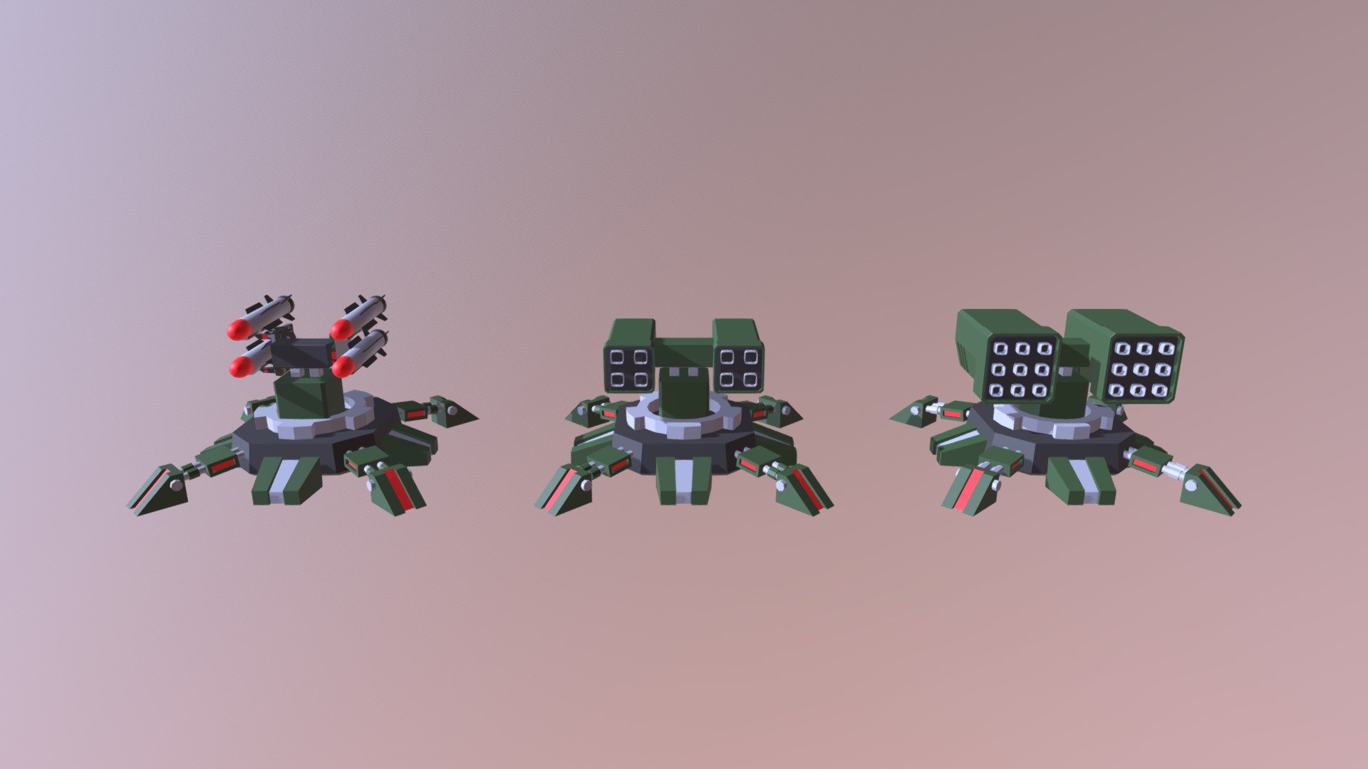 Missile Launcher Turret - 3D model by snaki94 [cbcca32] - Sketchfab