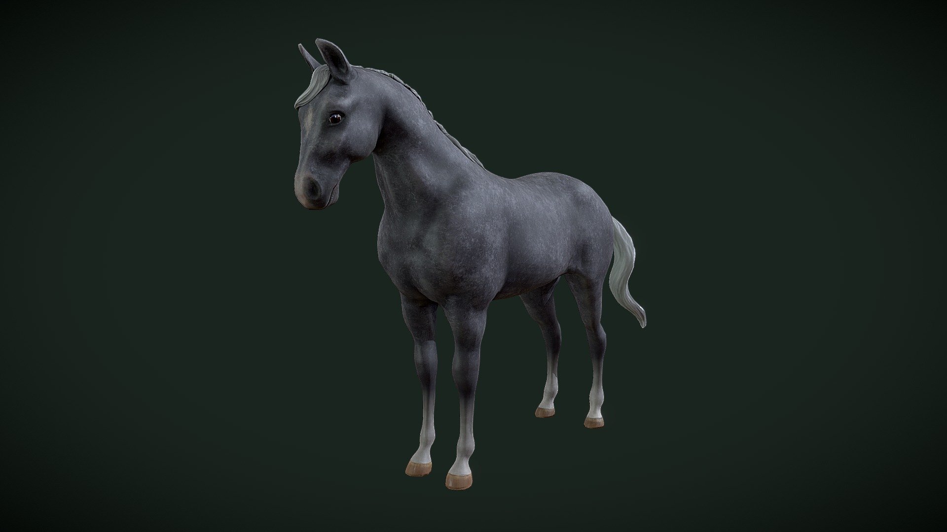 Grey horse - 3D model by Wilin_Amaurea (@wilinamaurea) [cbcf2a9 ...