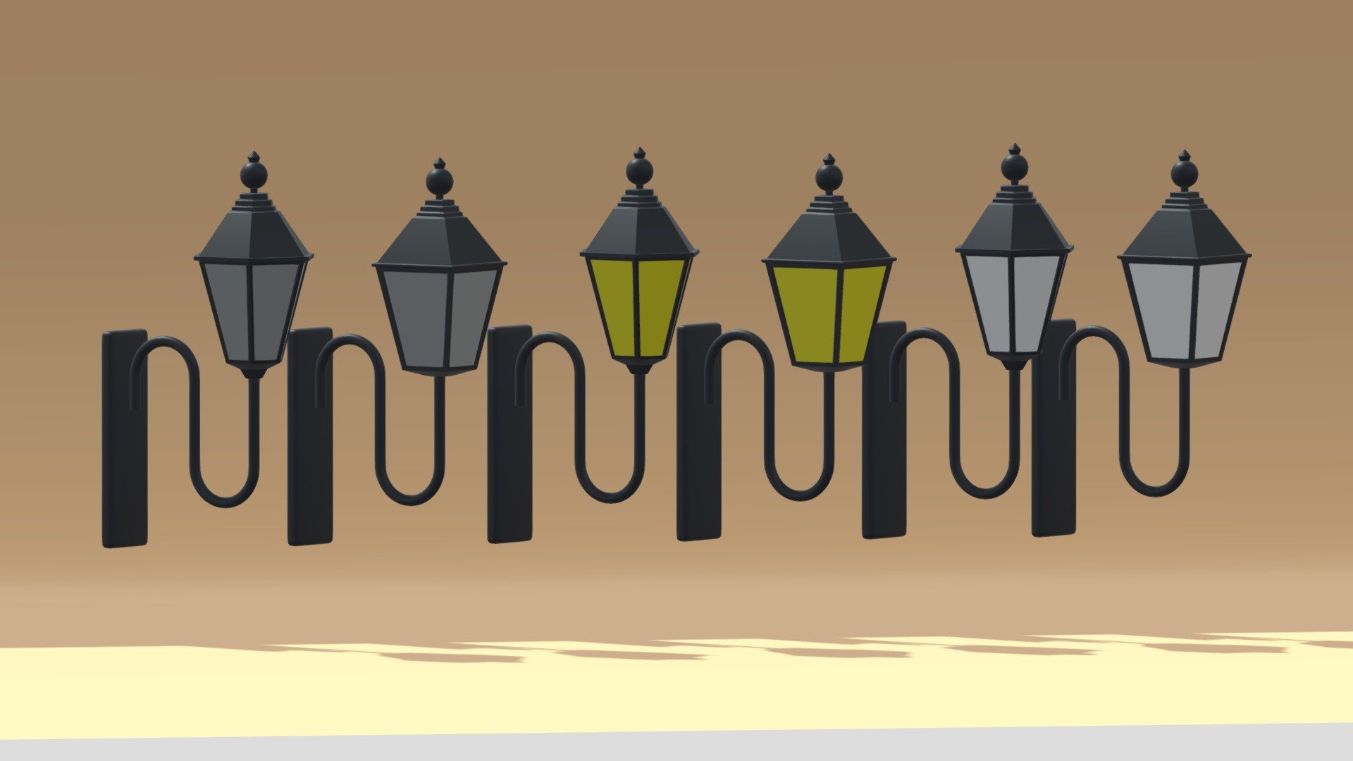 Cartoon Wall Lamps Collection - Buy Royalty Free 3D model by Philip ...