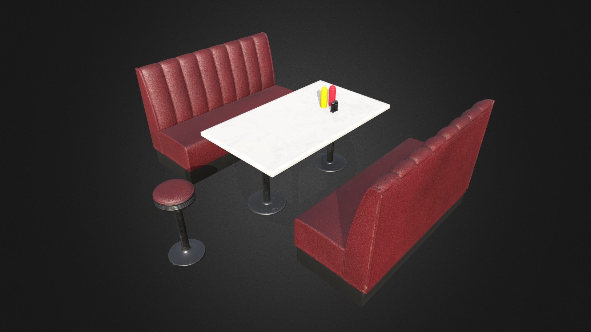 Diner Sofa - Buy Royalty Free 3D model by Studio 795 (@studio_795 ...