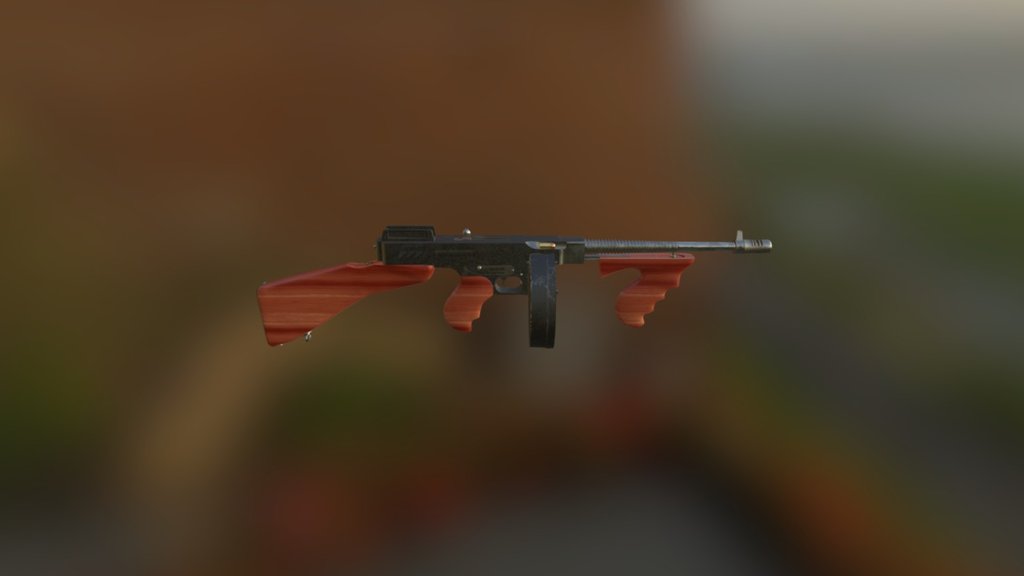 M1928 - Tommy Gun - Download Free 3D model by Ryan Thornhill-Smith ...