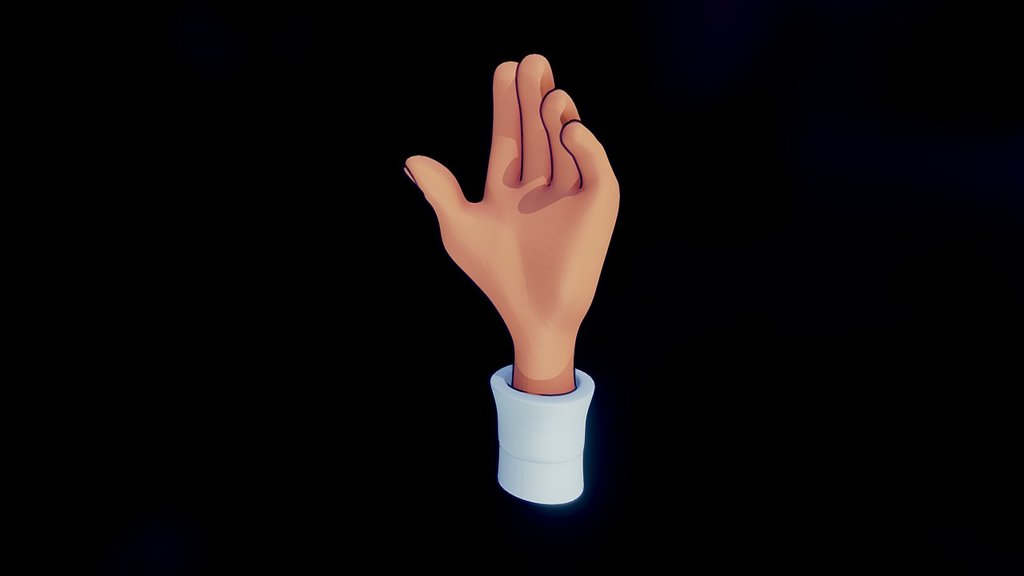 Toon hand practice - 3D model by Victor Estivador (@VictorEstivador ...