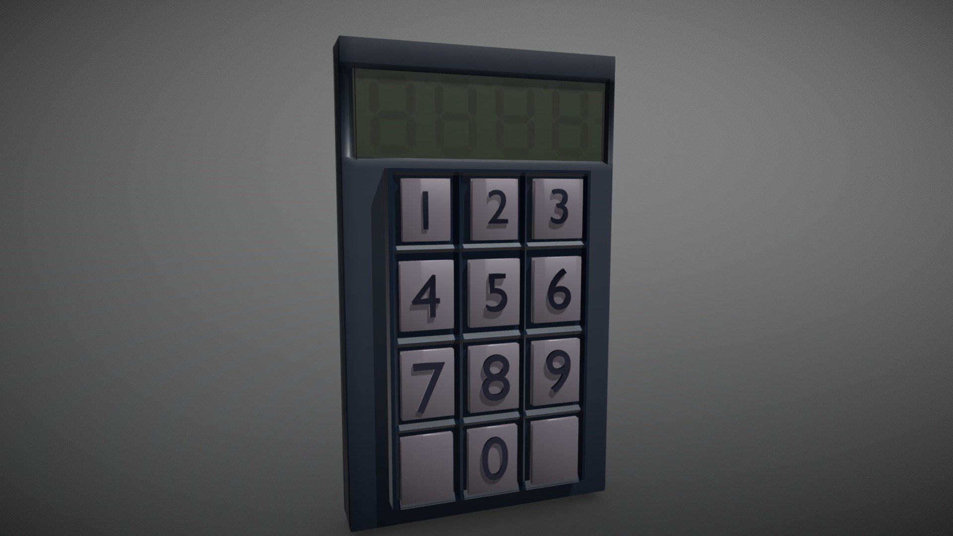 Low poly panel code ( keypad ) - Download Free 3D model by Aya Dja ...