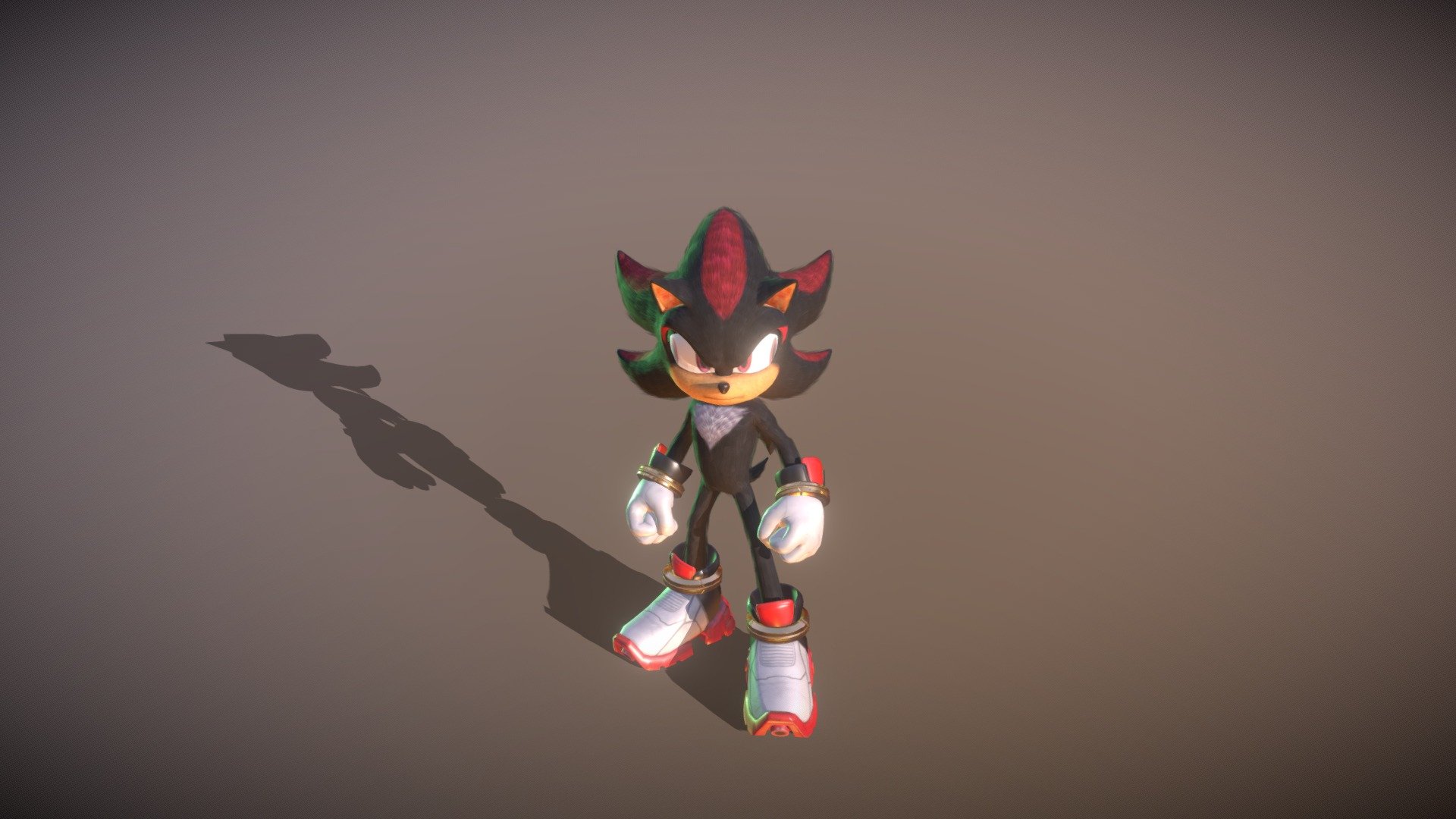 Rigged movie shadow (couldn't fix the eyes) - 3D model by ...