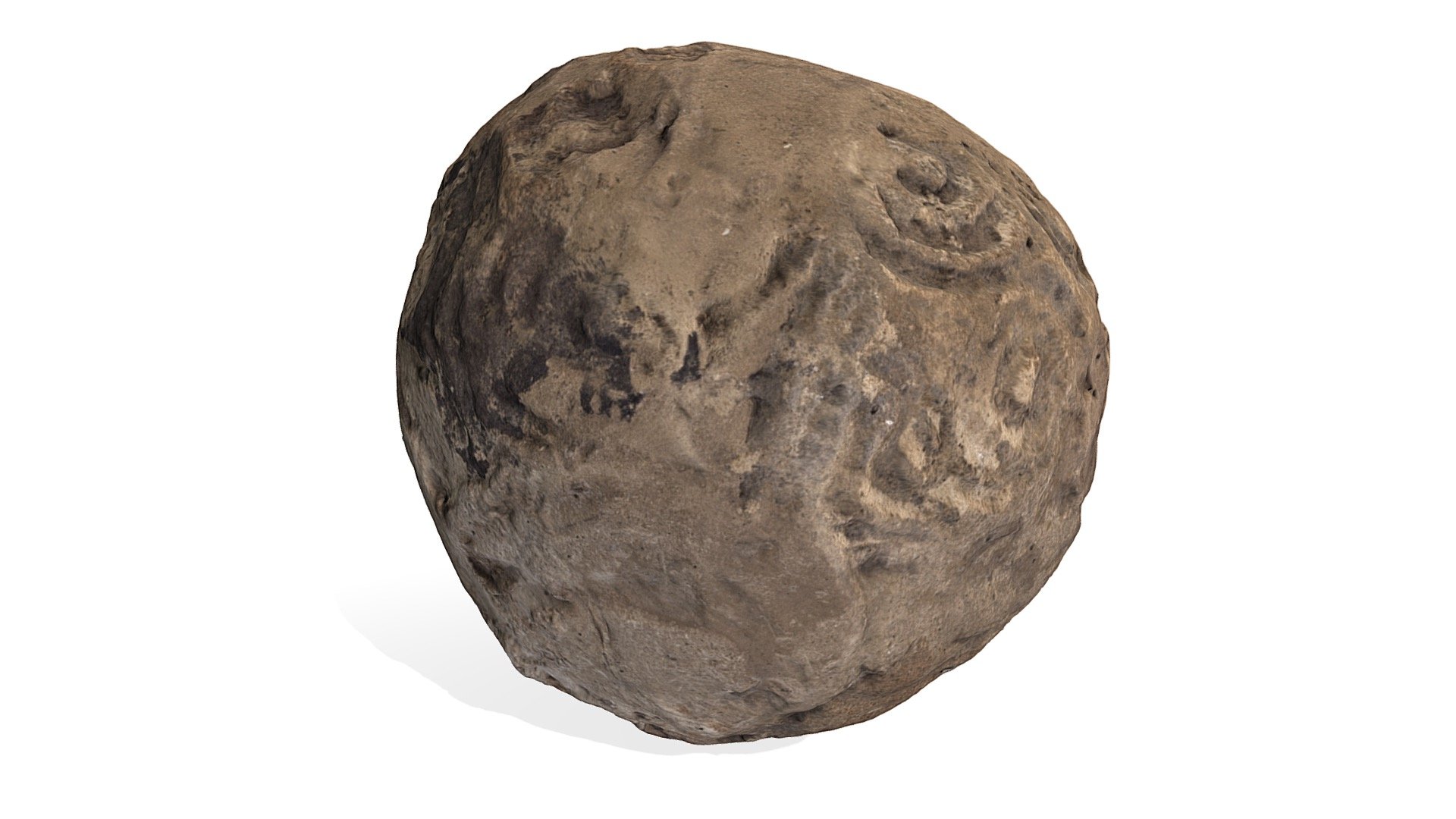 Clay Ball with Paddle Stamp Pattern - 3D model by University of South ...